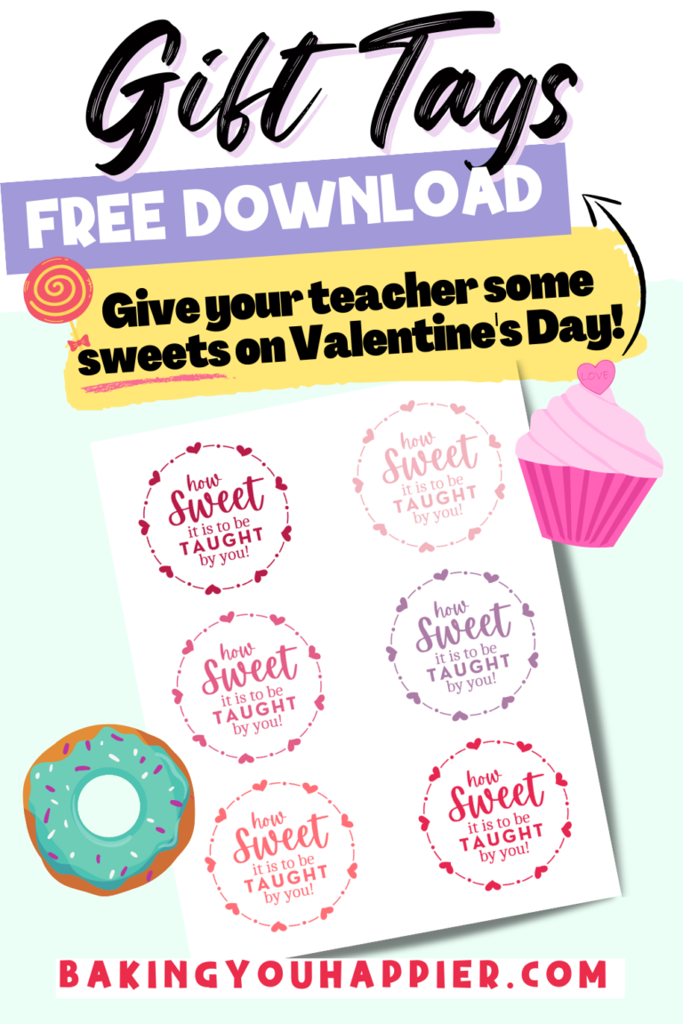 How Sweet It Is to Be Taught by You Teacher Valentine Gift Tags ...