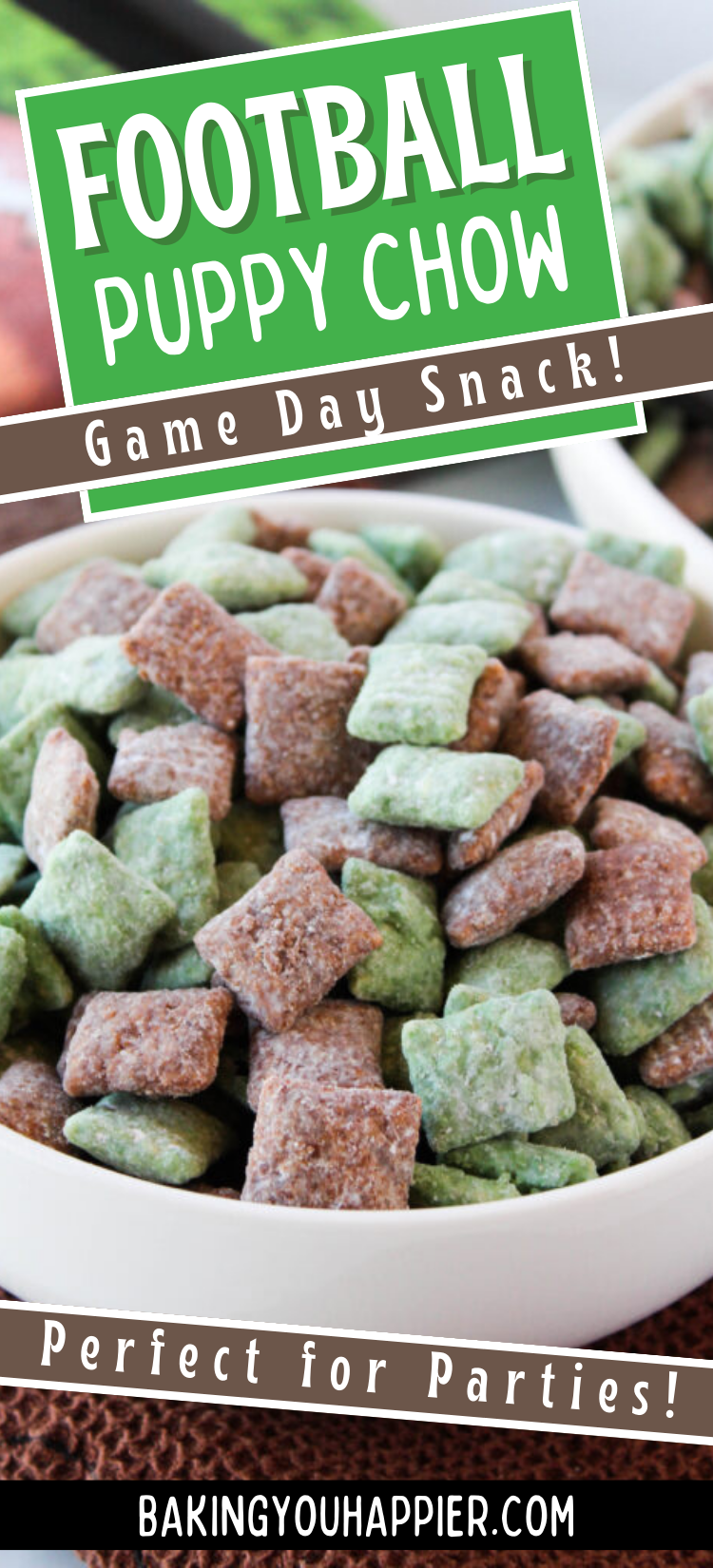 Football Puppy Chow | Baking You Happier