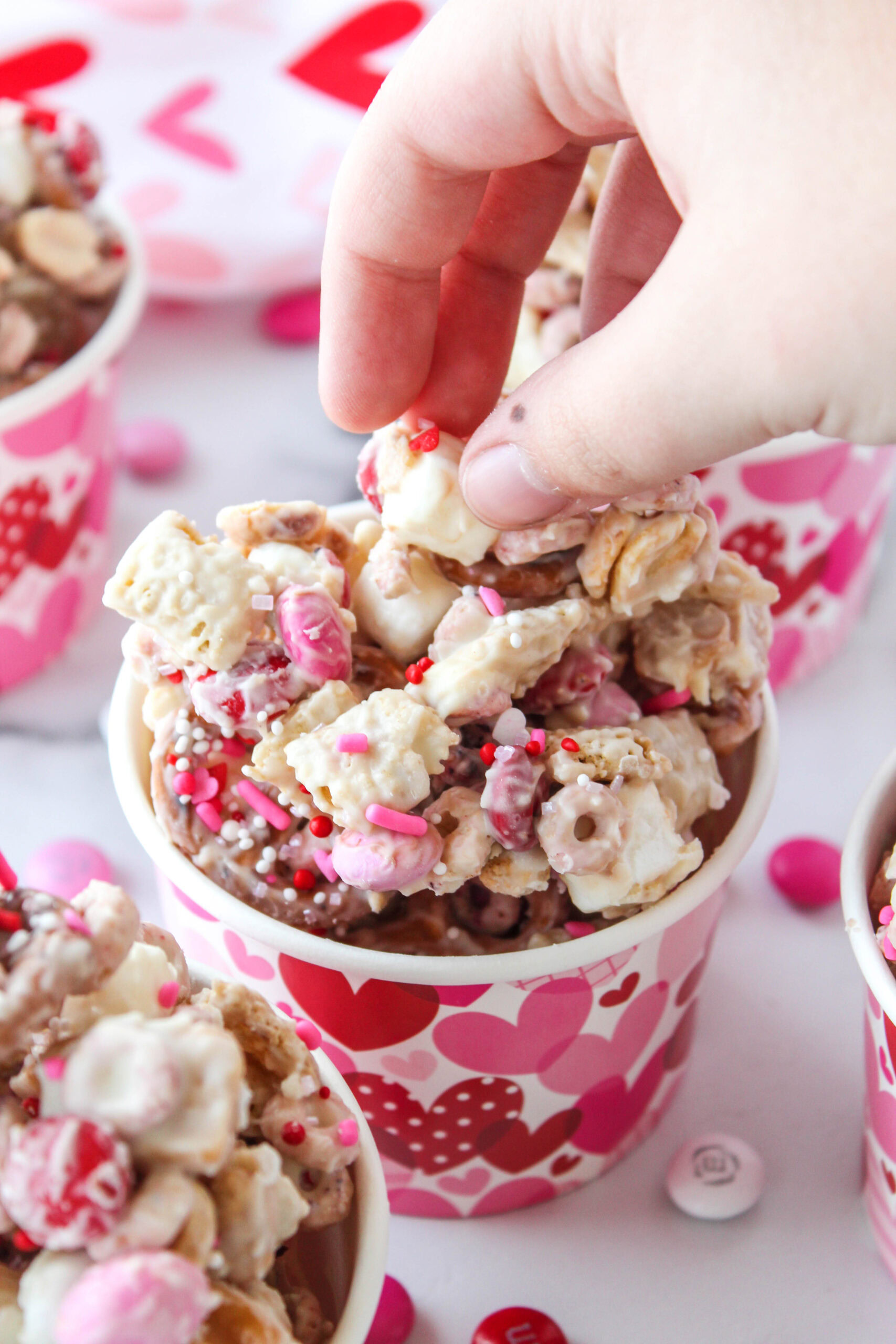 Cupid's Crunch Chex Mix | Baking You Happier