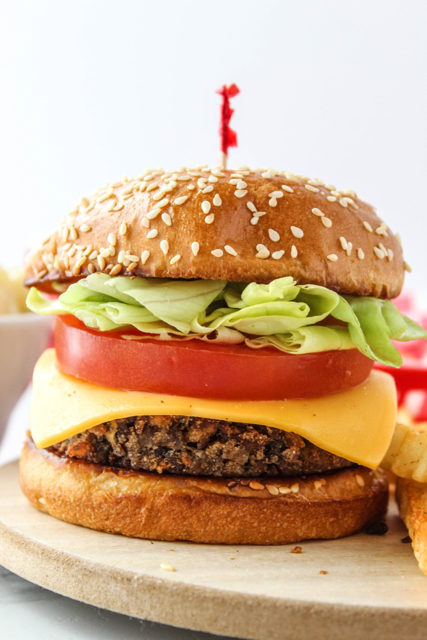 BBQ Veggie Burger - Baking You Happier