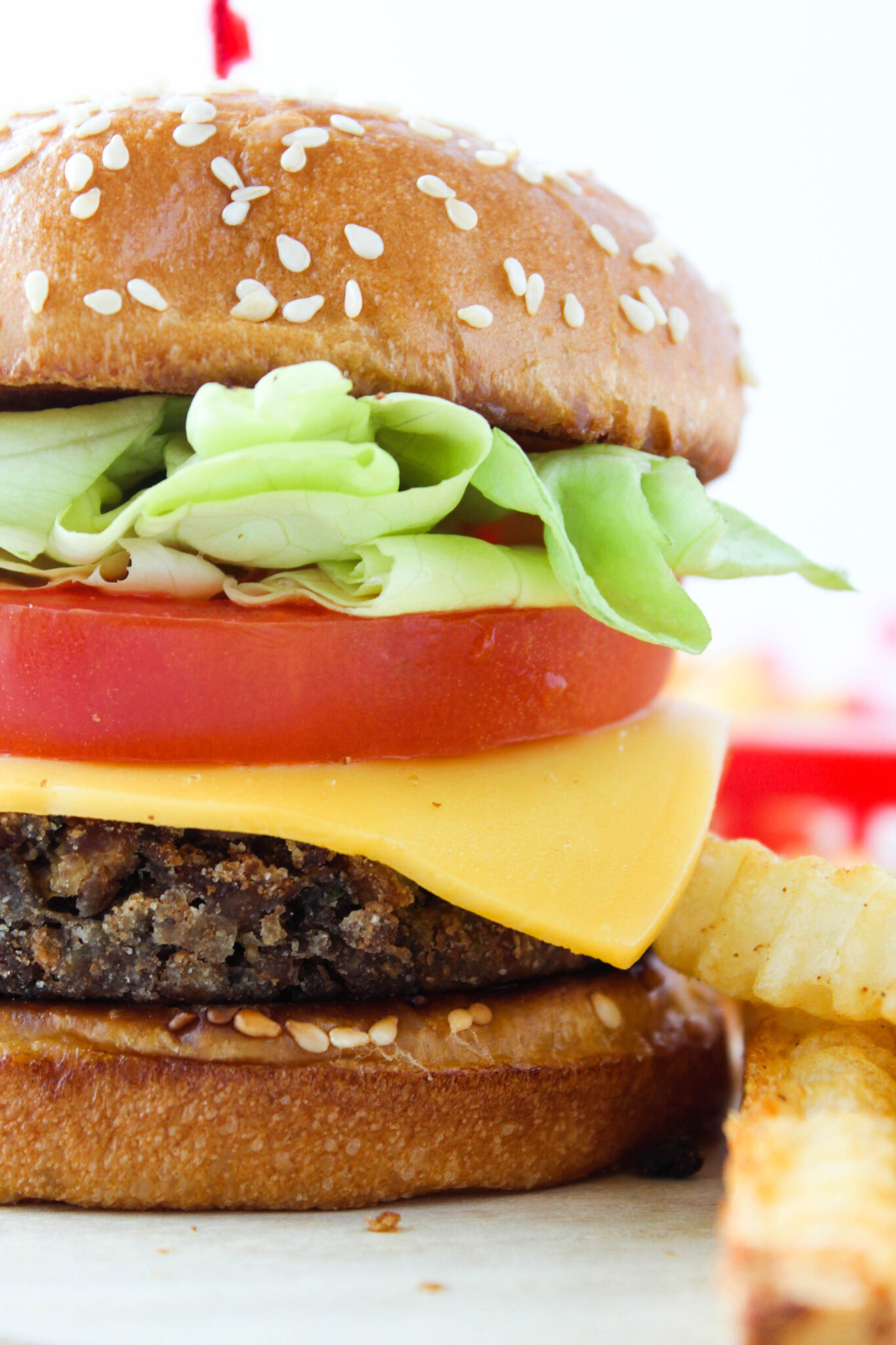 BBQ Veggie Burger - Baking You Happier