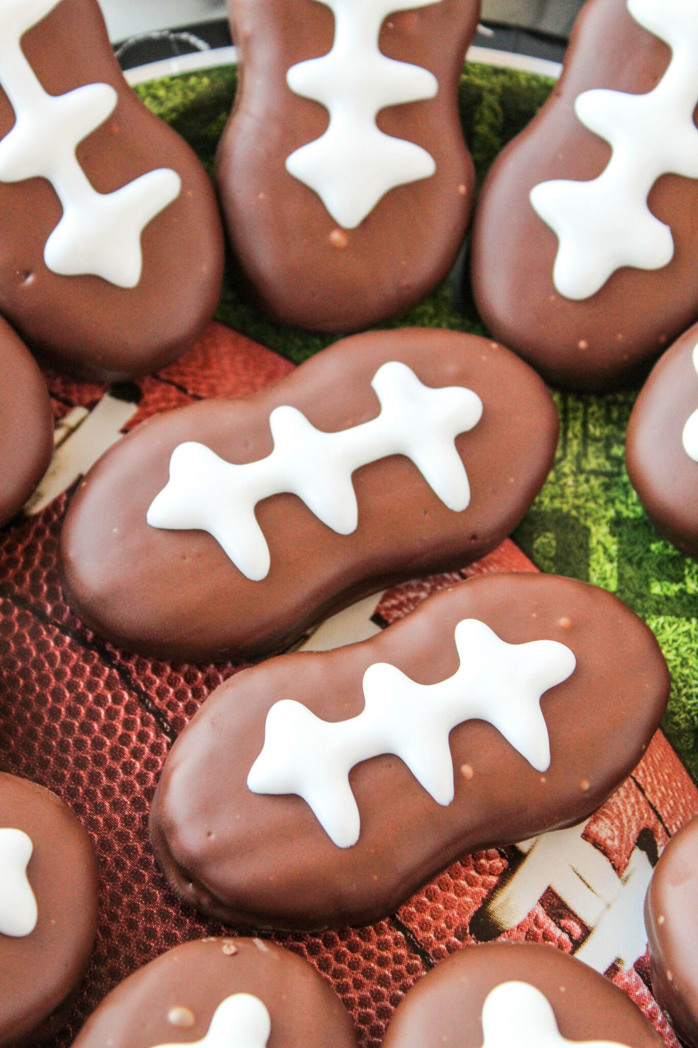 Nutter Butter Football Cookies - Baking You Happier