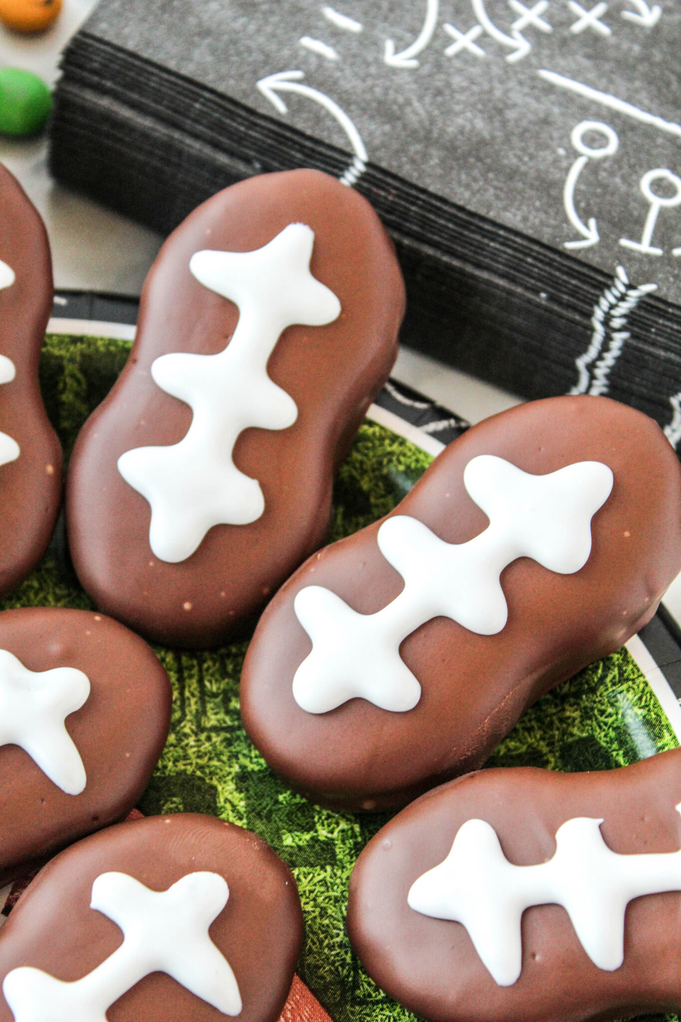 Nutter Butter Football Cookies - Baking You Happier