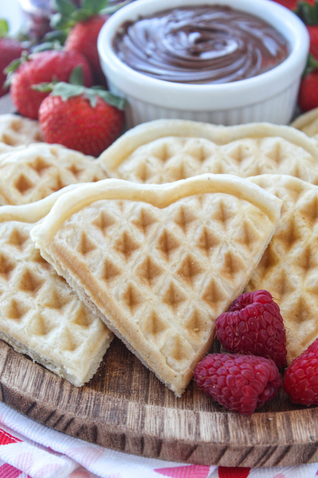 Heart Shaped Waffles | Baking You Happier