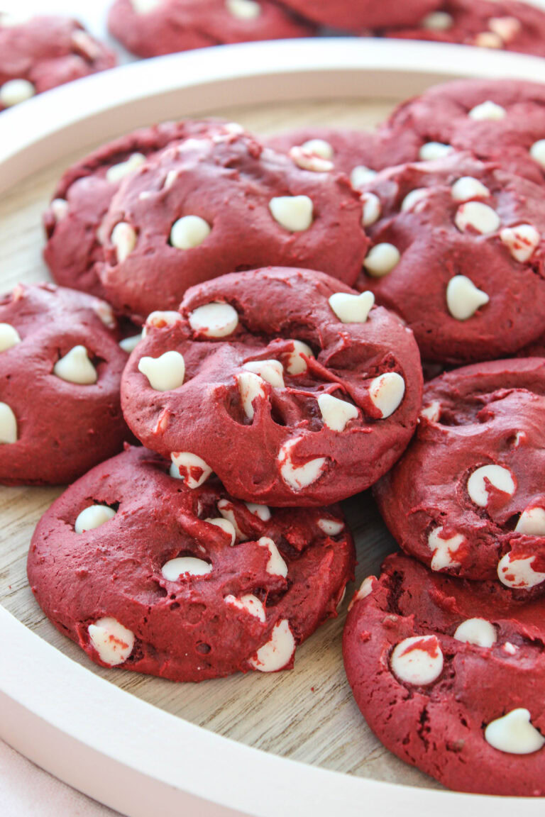 Red Velvet Cake Mix Cookies | Baking You Happier