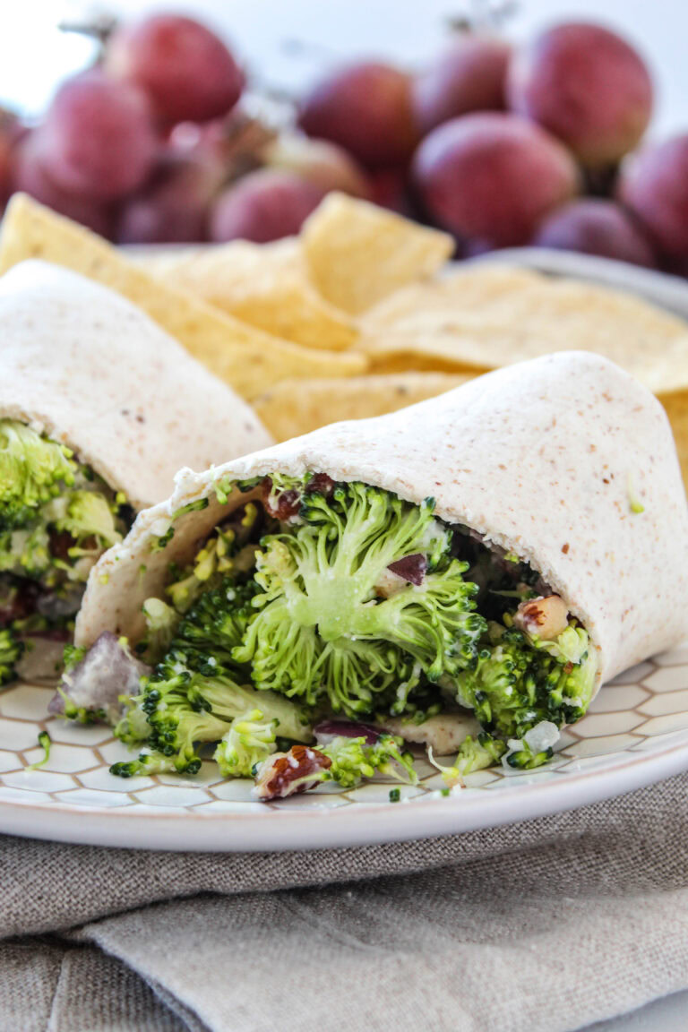 Broccoli Salad Wrap | Baking You Happier