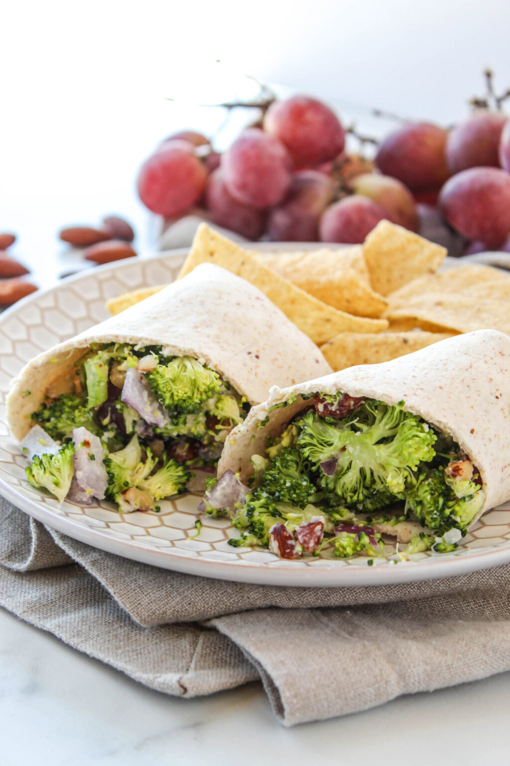 Broccoli Salad Wrap | Baking You Happier