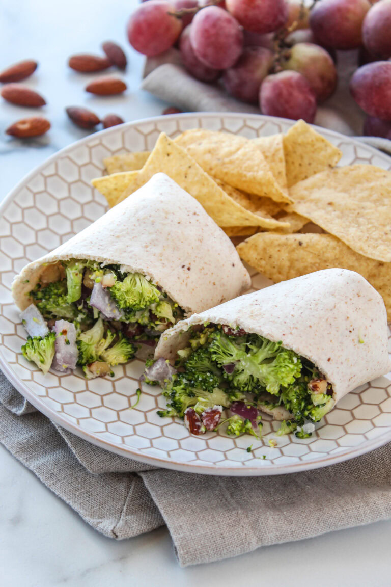 Broccoli Salad Wrap - Baking You Happier