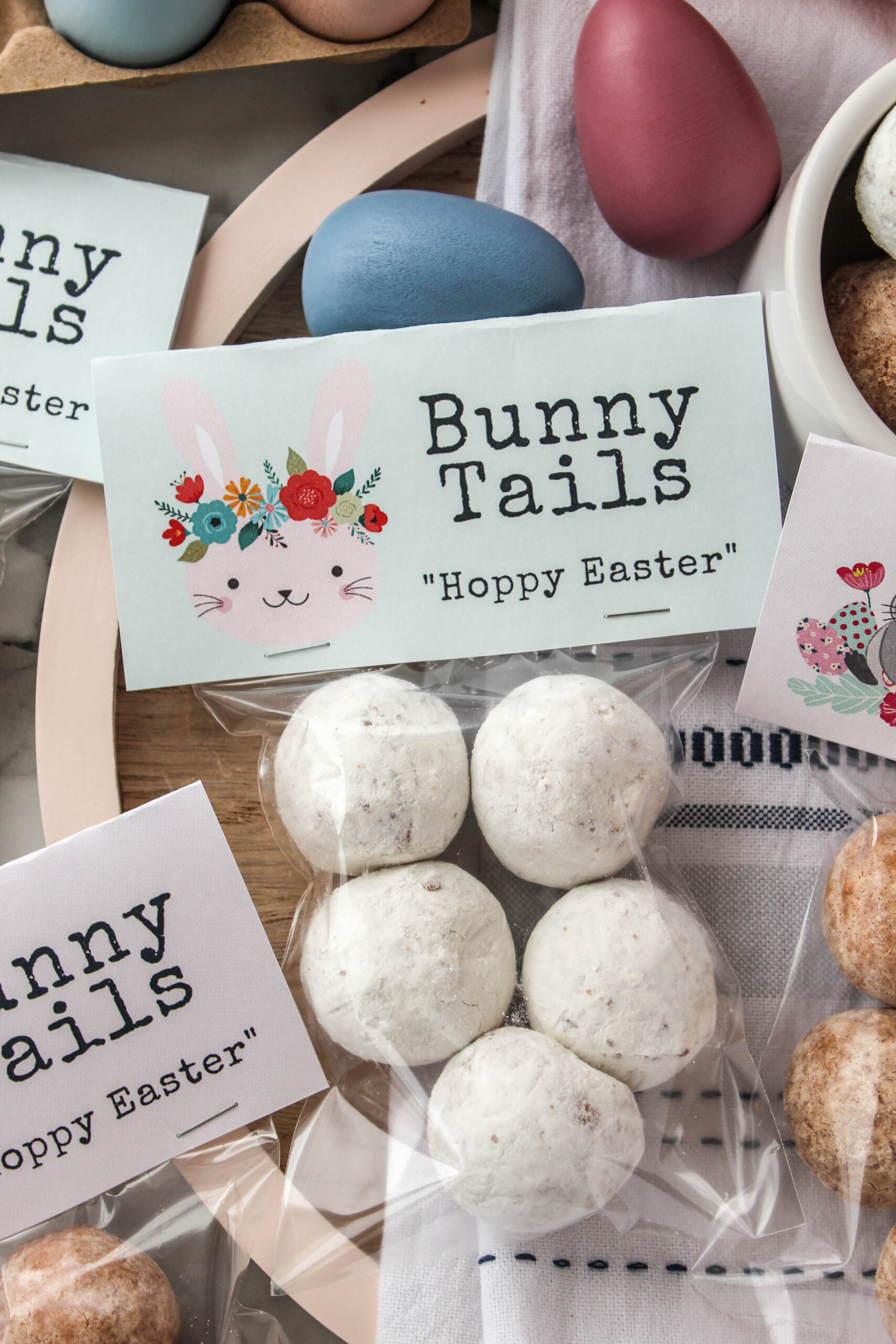 Bunny Tails Printable Treat Bag Topper | Baking You Happier
