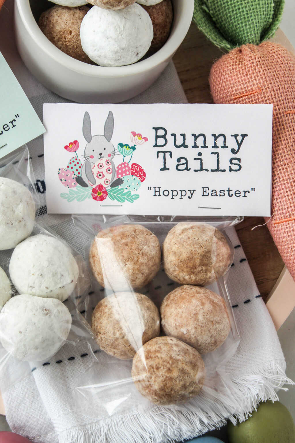 Bunny Tails Printable Treat Bag Topper | Baking You Happier