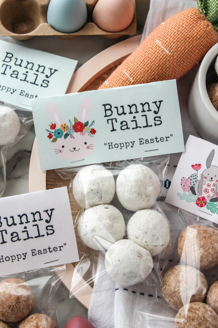 Bunny Tails Printable Treat Bag Topper | Baking You Happier
