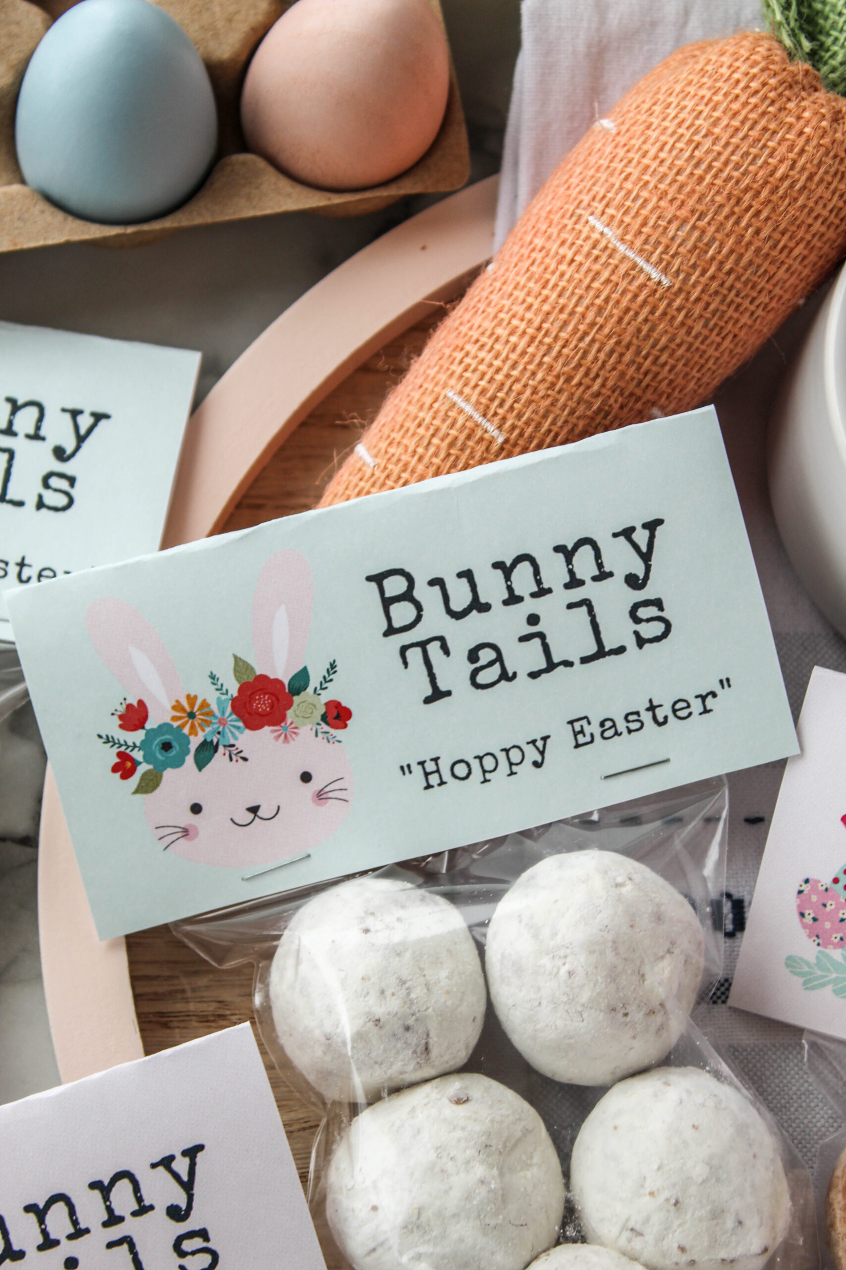 Bunny Tails Printable Treat Bag Topper | Baking You Happier