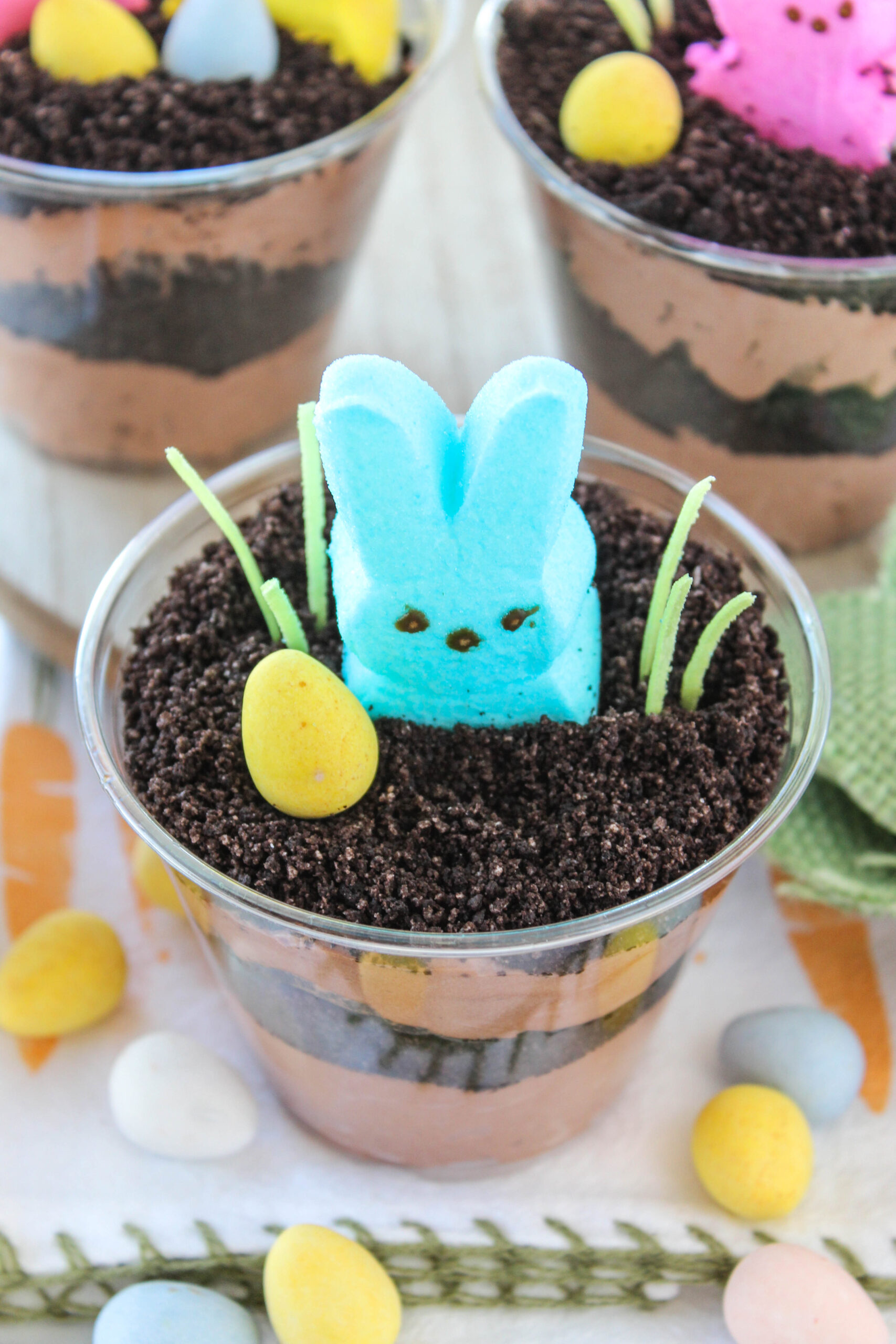 Easter Oreo Dirt Cake Cups | Baking You Happier
