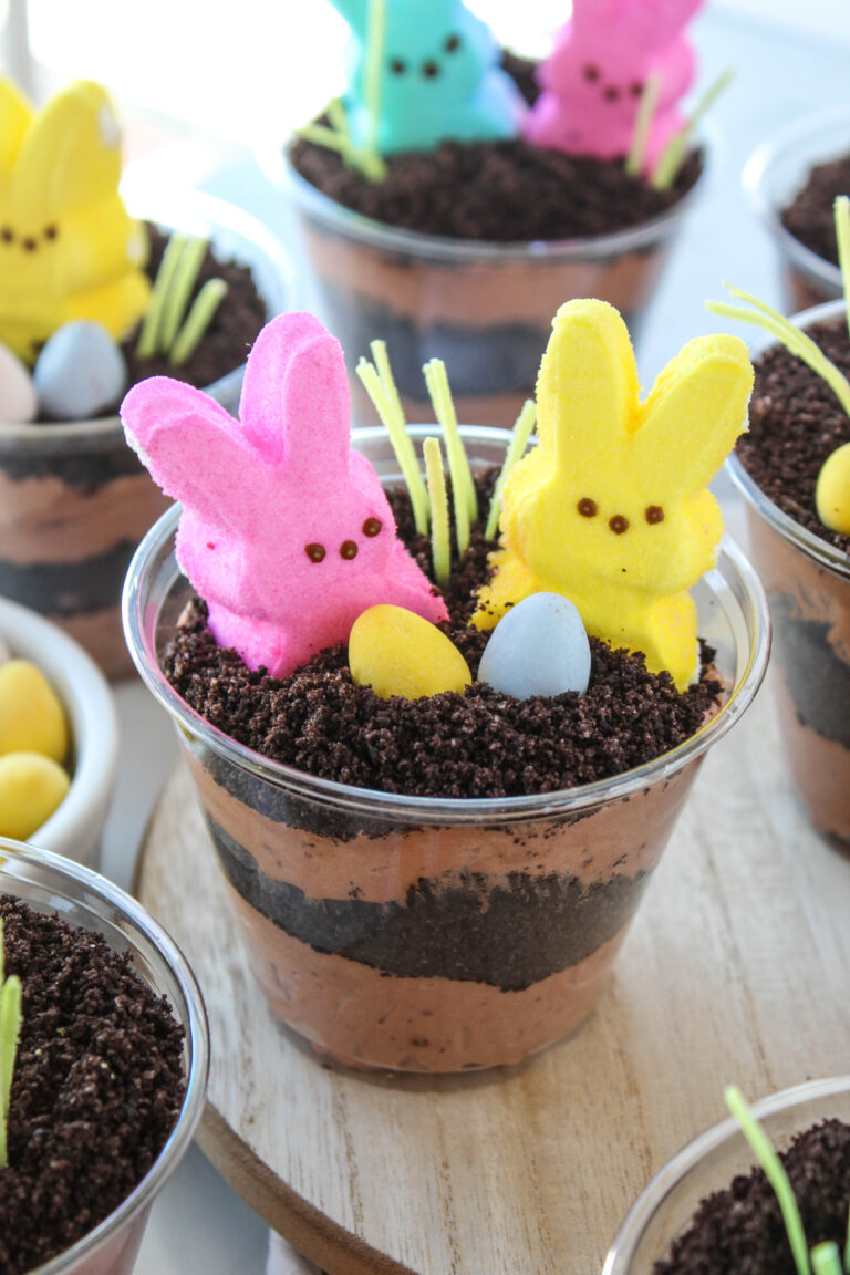 Easter Oreo Dirt Cake Cups | Baking You Happier