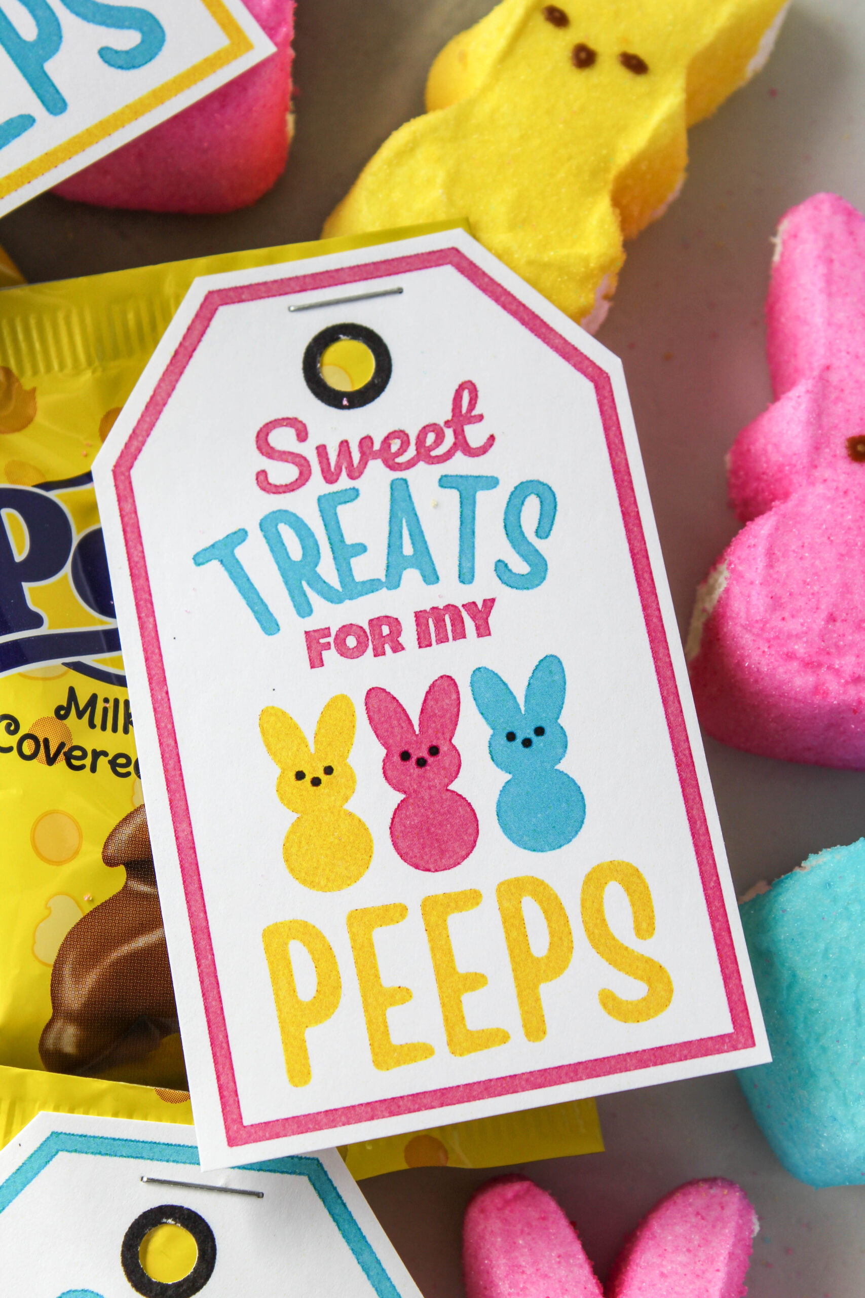 Sweet Treats for My Peeps Free Printable Gift Tags - Baking You Happier