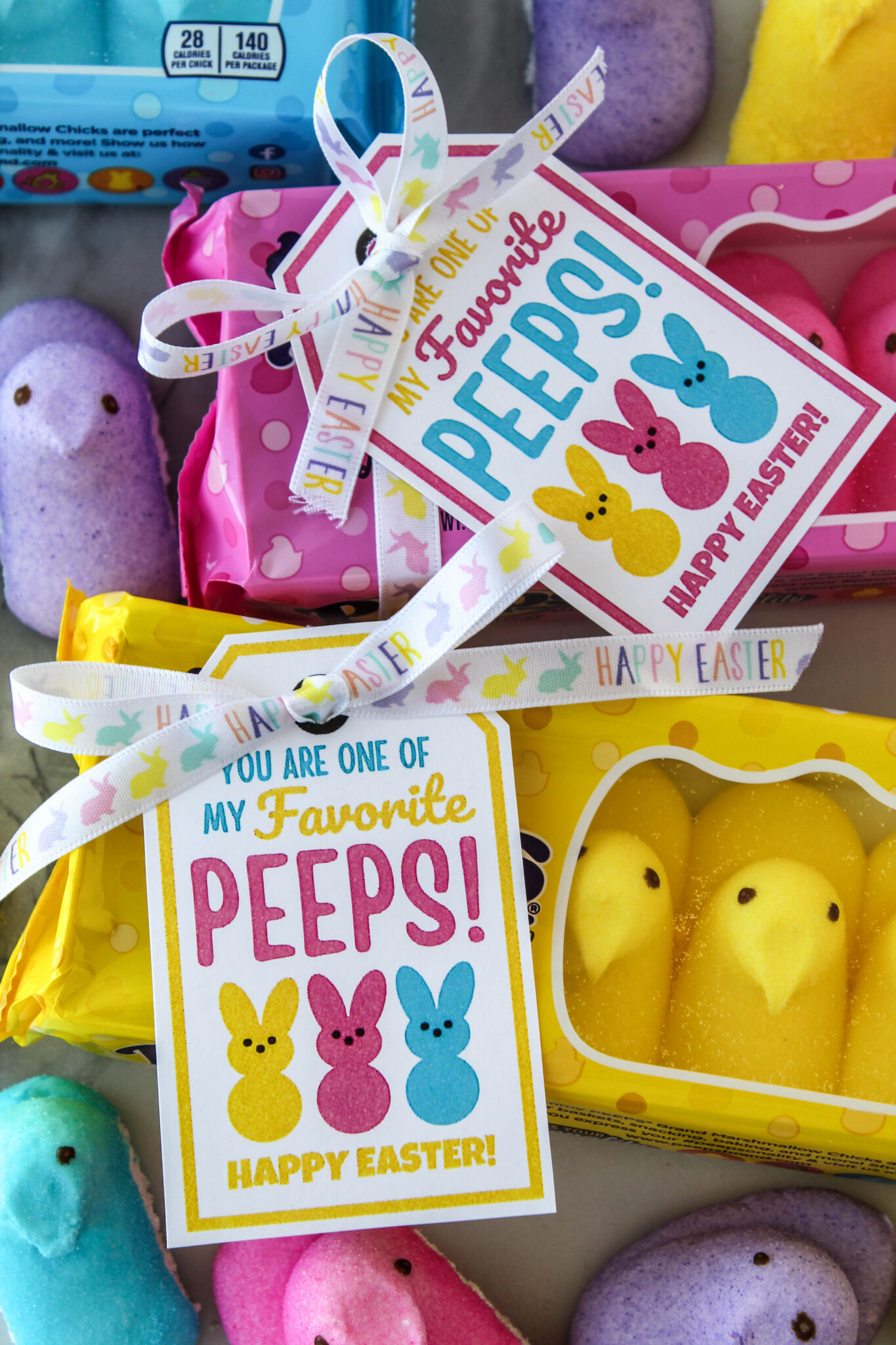 You are One of My Favorite Peeps Free Printable Gift Tags - Baking You ...