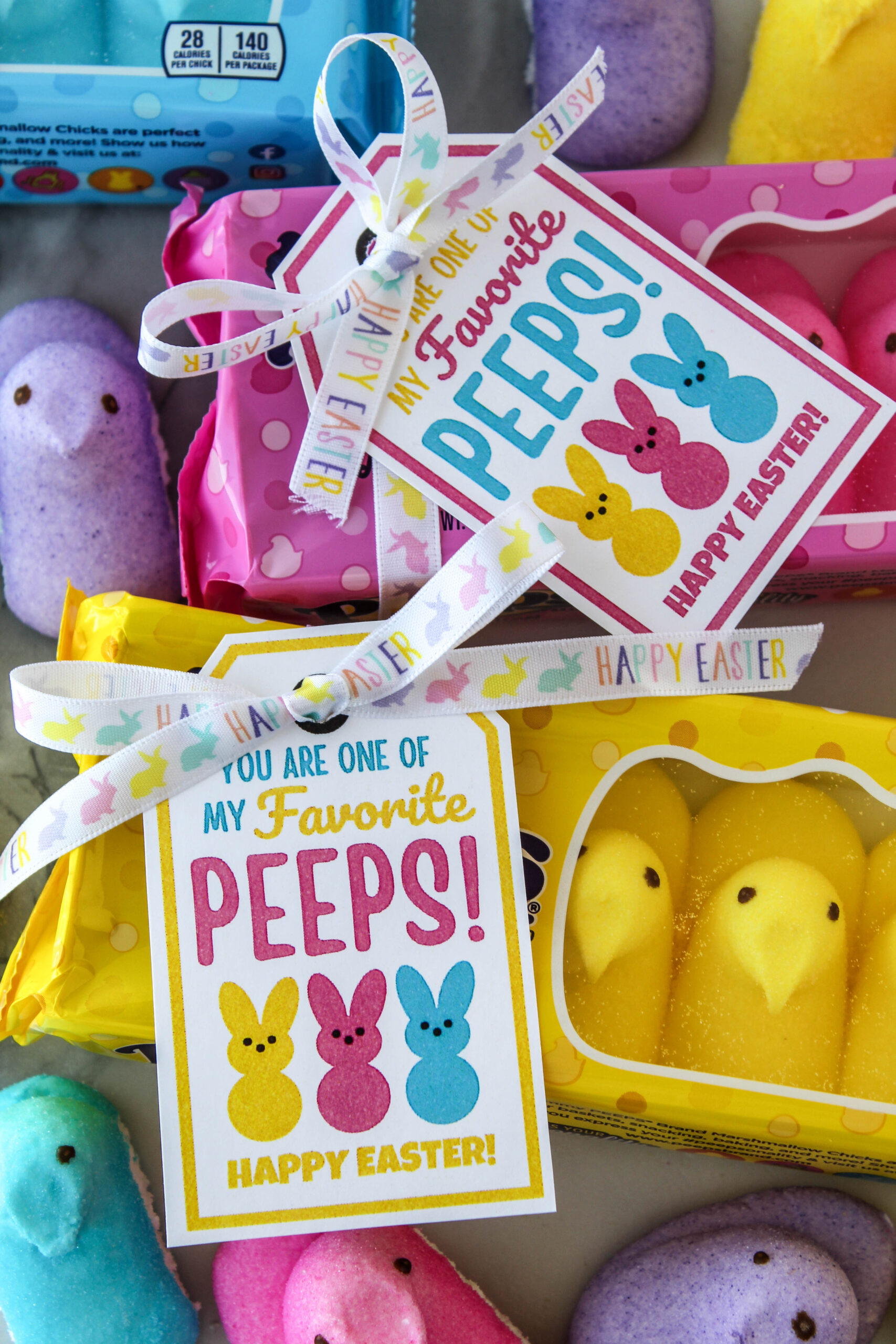 You are One of My Favorite Peeps Free Printable Gift Tags - Baking You ...