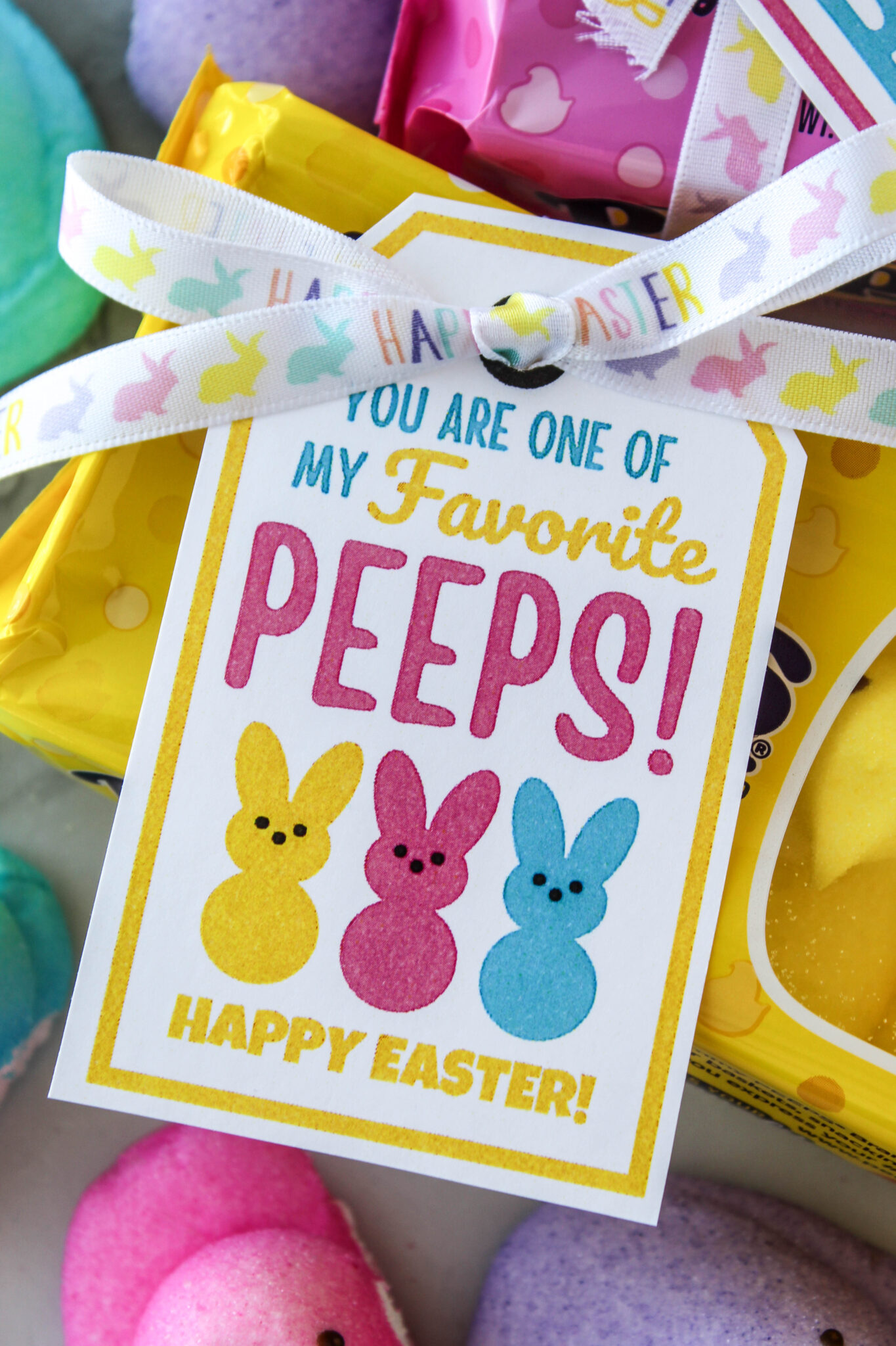 You are One of My Favorite Peeps Free Printable Gift Tags - Baking You ...
