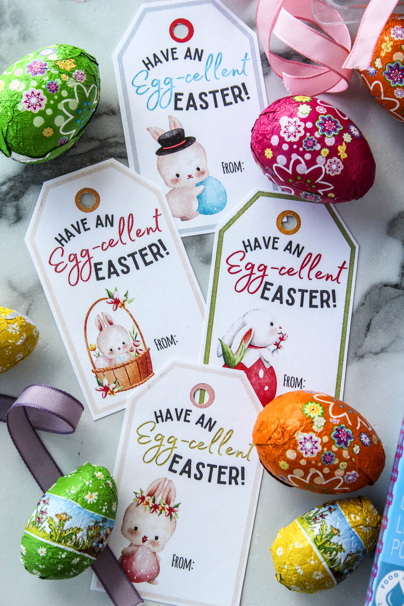 Have an Egg-cellent Easter Free Printable Gift Tags | Baking You Happier