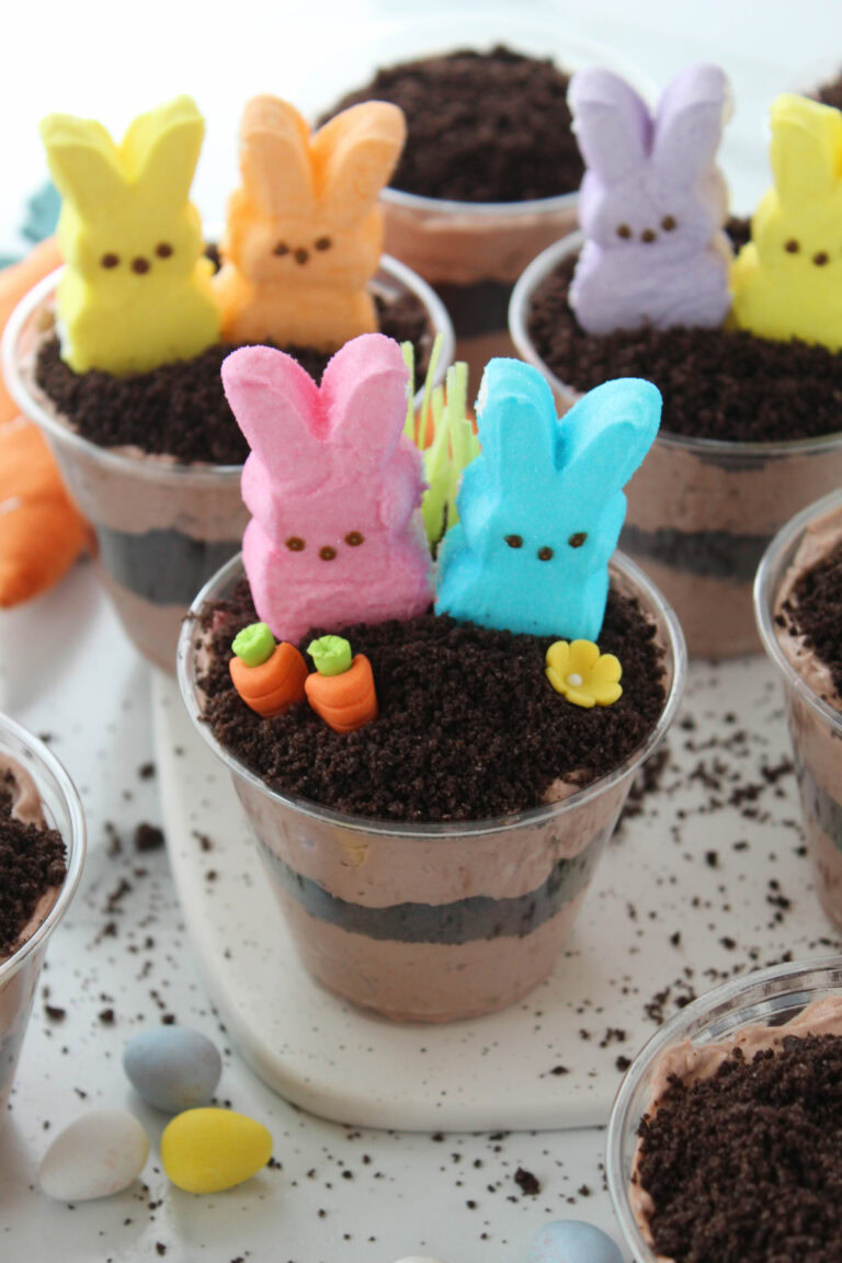 Easter Oreo Dirt Cake Cups - Baking You Happier