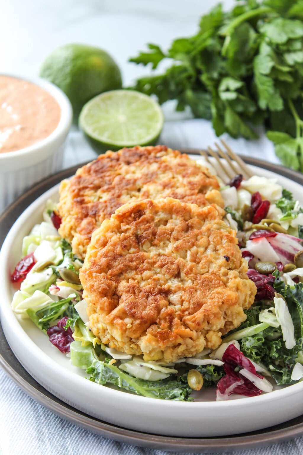 Easy Chickpea Patties | Baking You Happier
