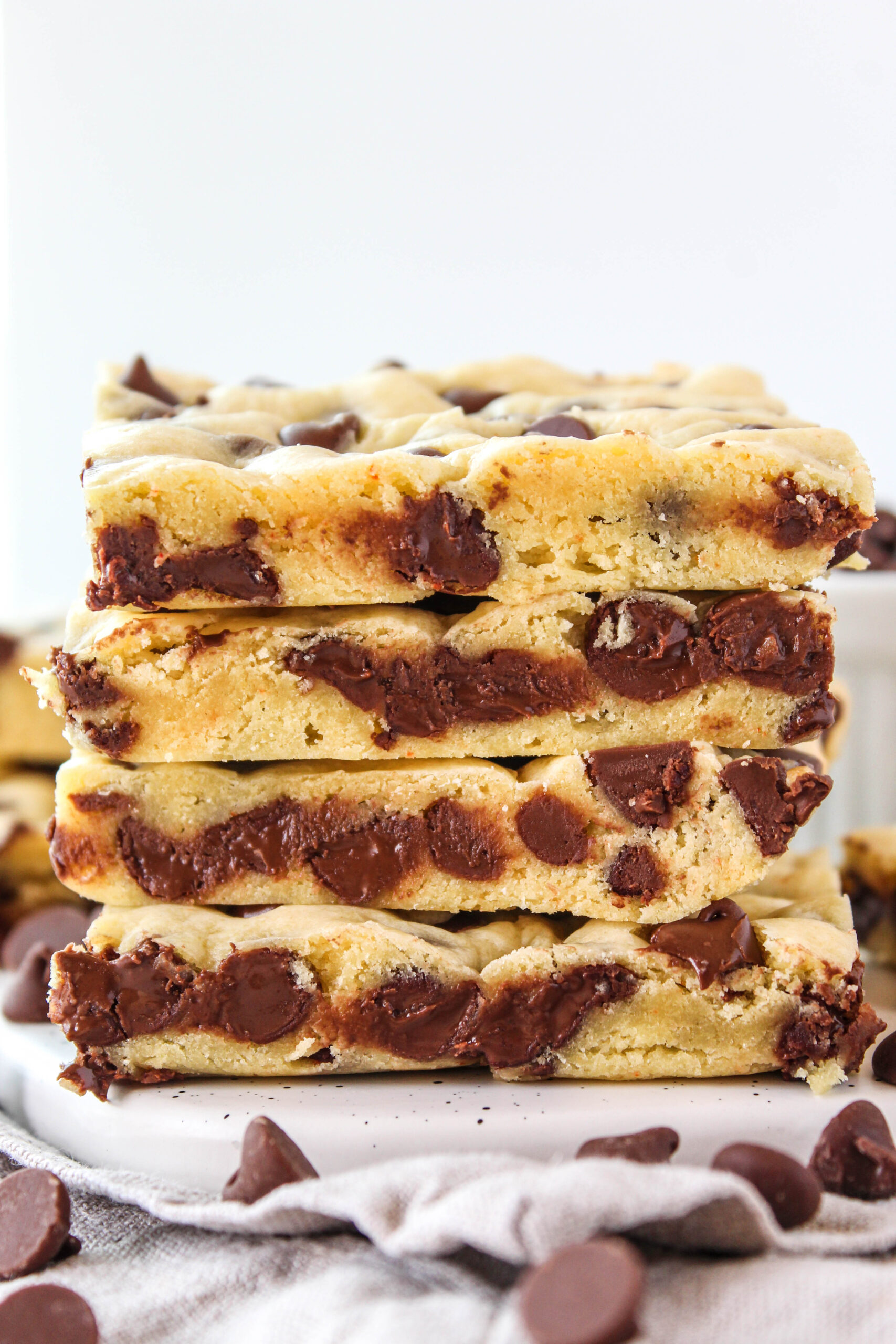 Cake Mix Chocolate Chip Cookie Bars | Baking You Happier