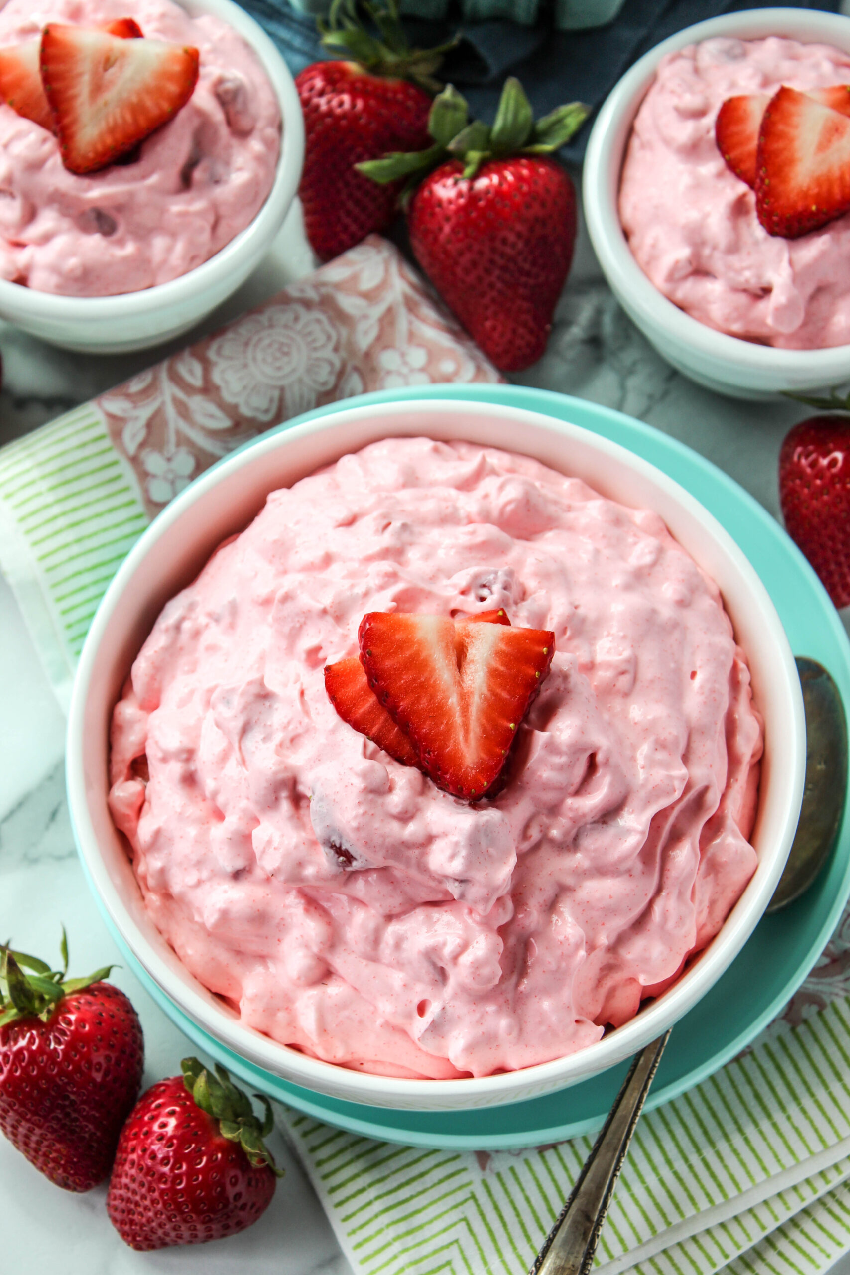 Strawberry Fluff Salad | Baking You Happier