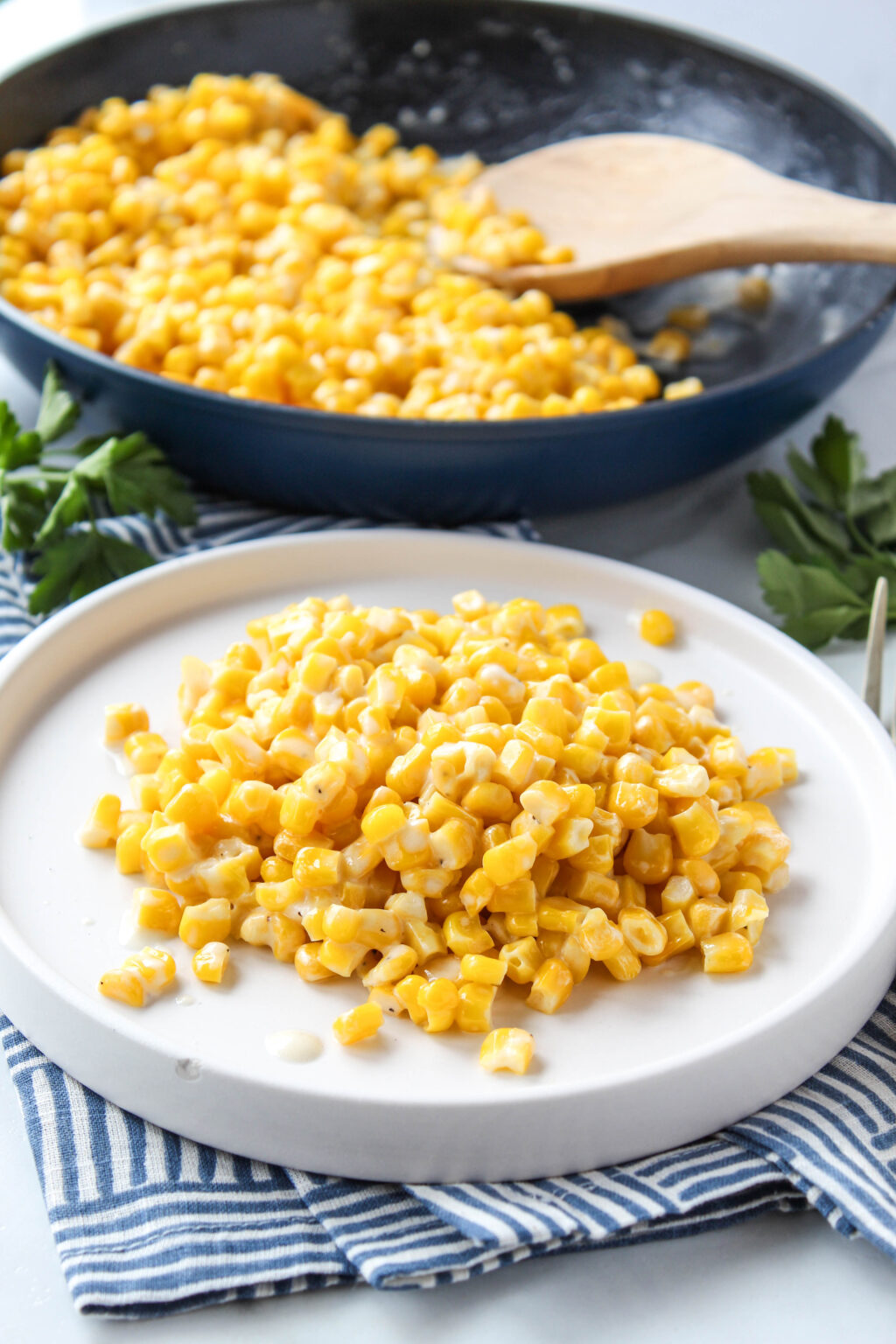 Honey Butter Skillet Corn | Baking You Happier