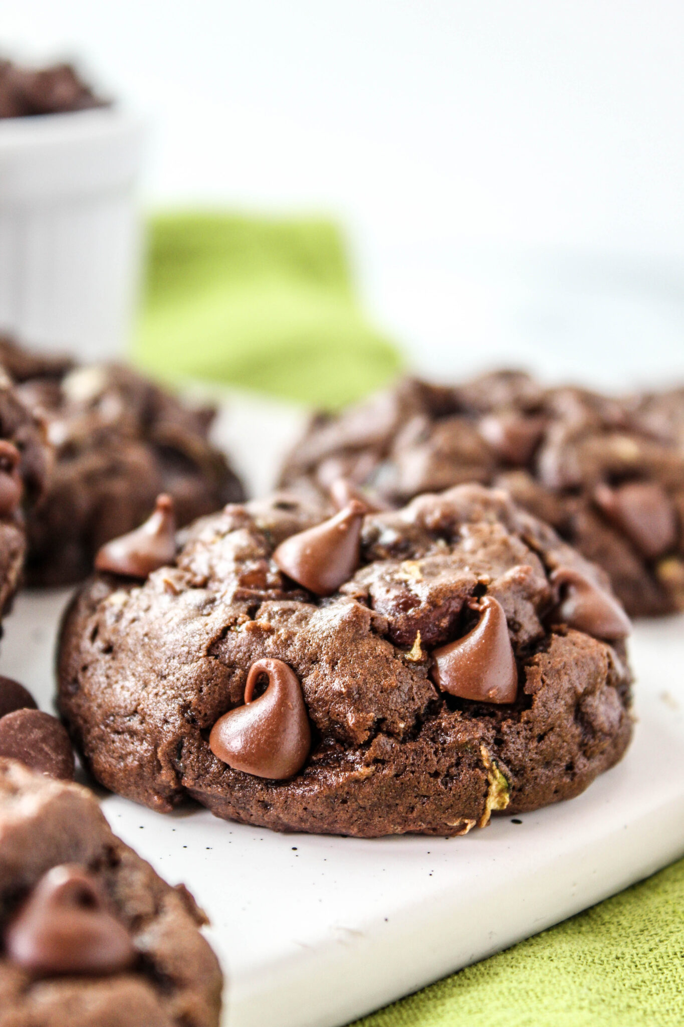 Chocolate Zucchini Cookies - Baking You Happier
