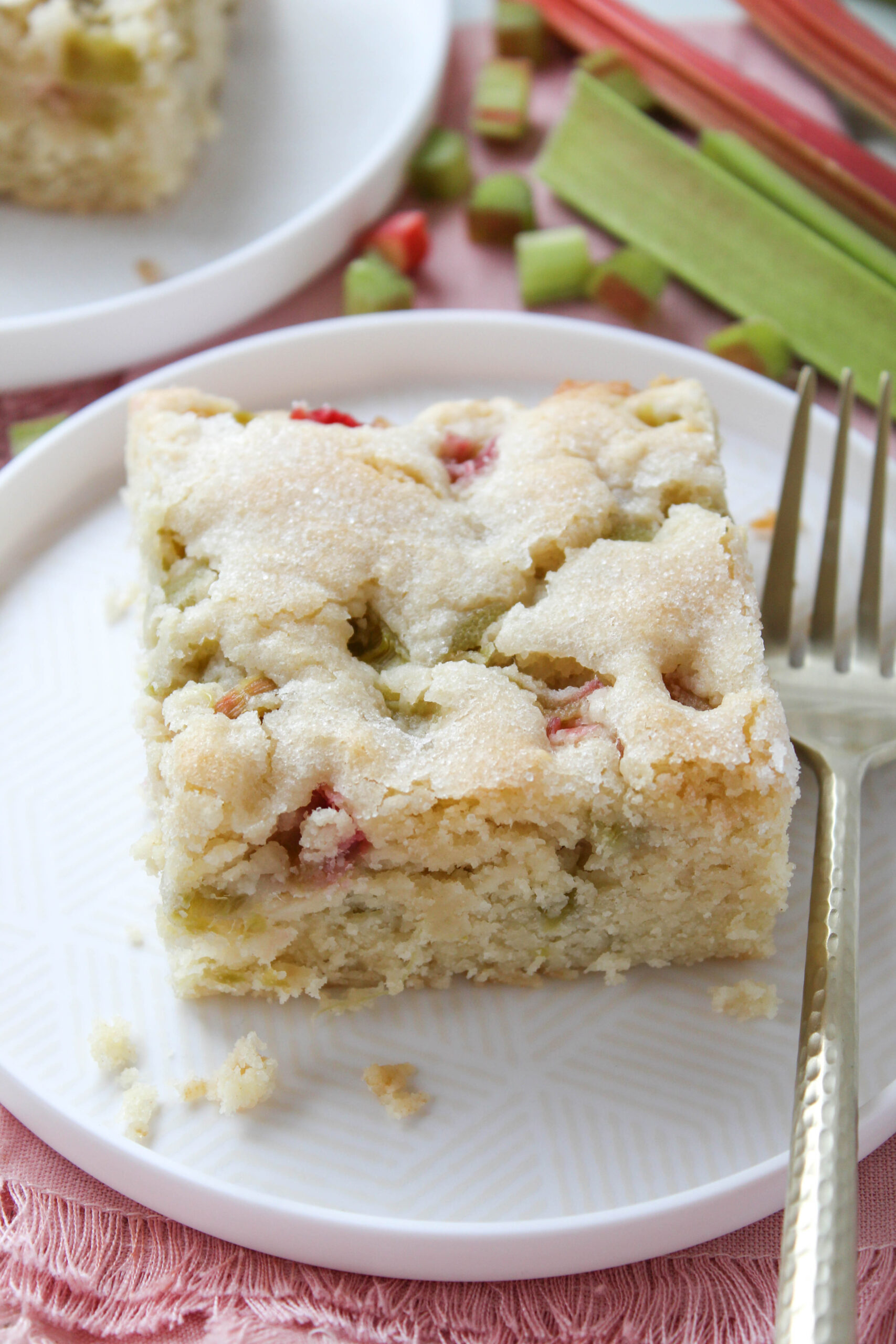 Rhubarb Breakfast Cake | Baking You Happier