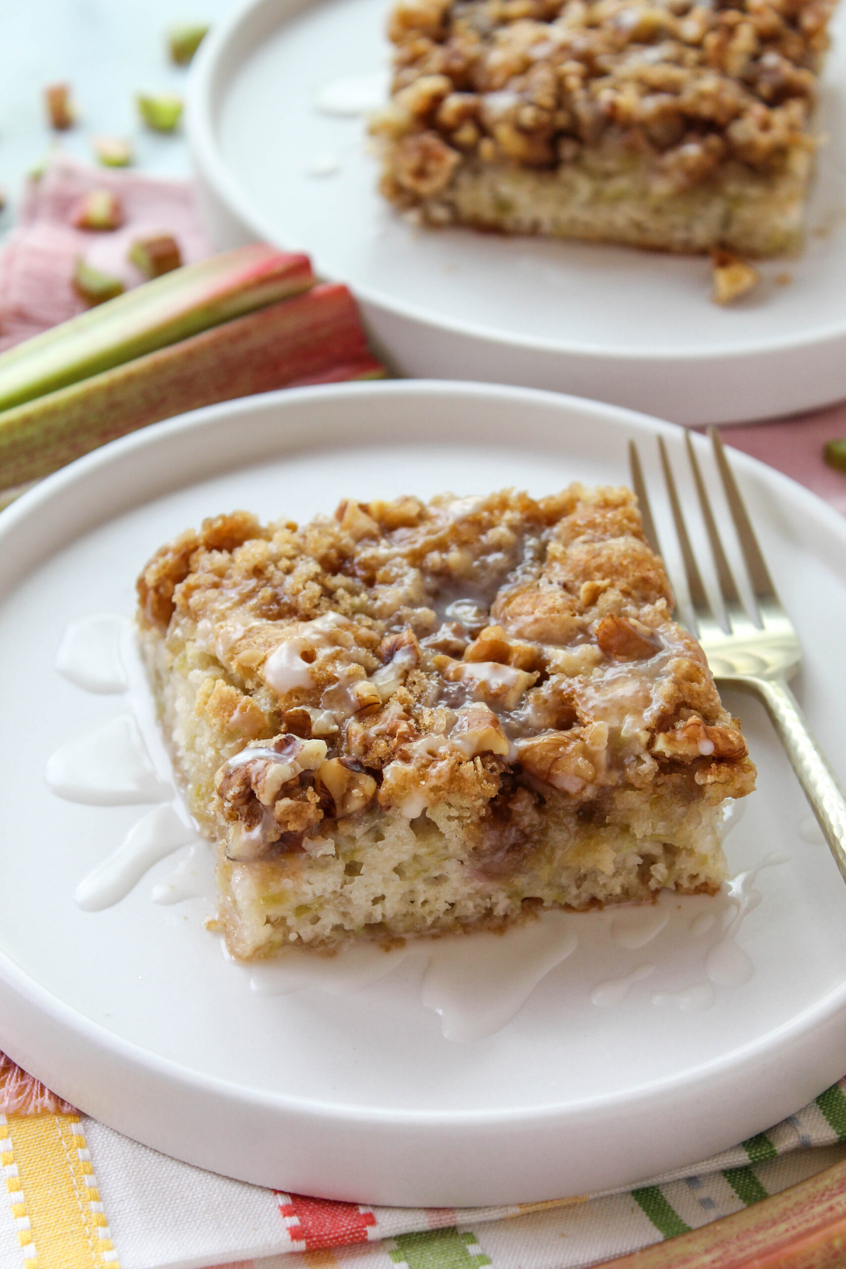 Rhubarb Cake | Baking You Happier