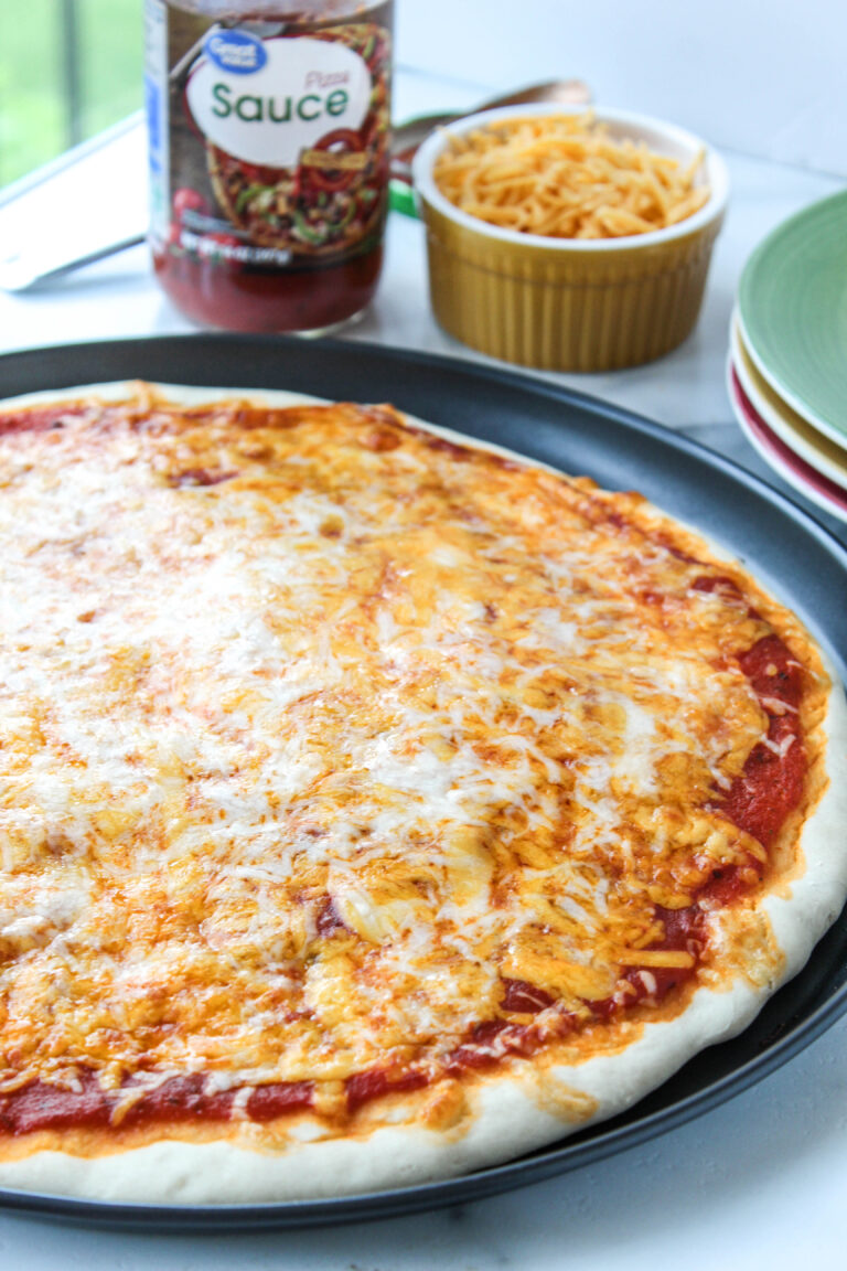 Homemade Cheese Pizza | Baking You Happier