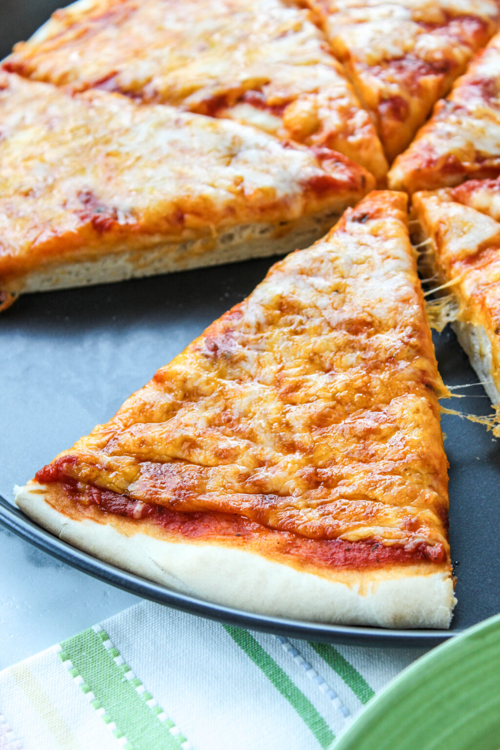 Homemade Cheese Pizza | Baking You Happier