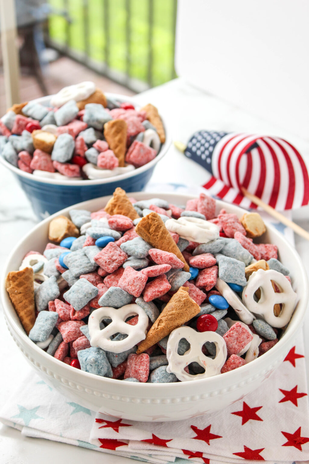 4th of July Snack Mix - Baking You Happier