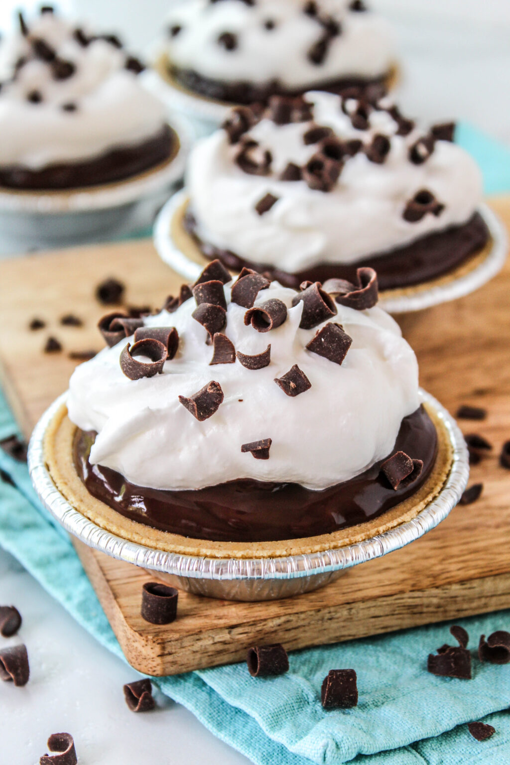 Mini-Chocolate Pudding Pies | Baking You Happier