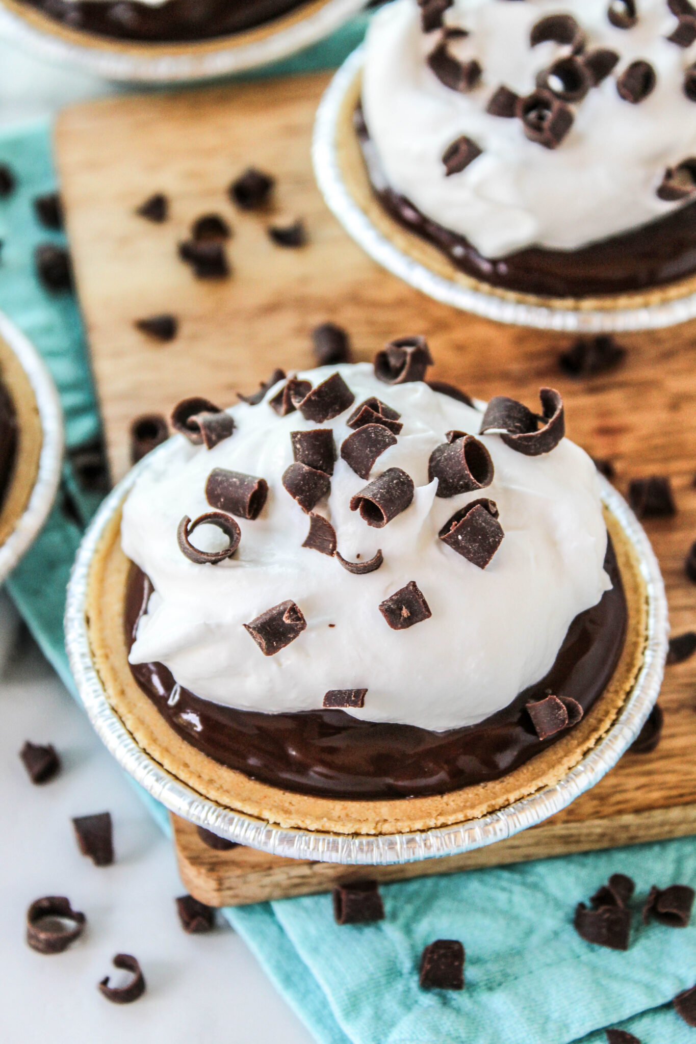 Mini-Chocolate Pudding Pies | Baking You Happier