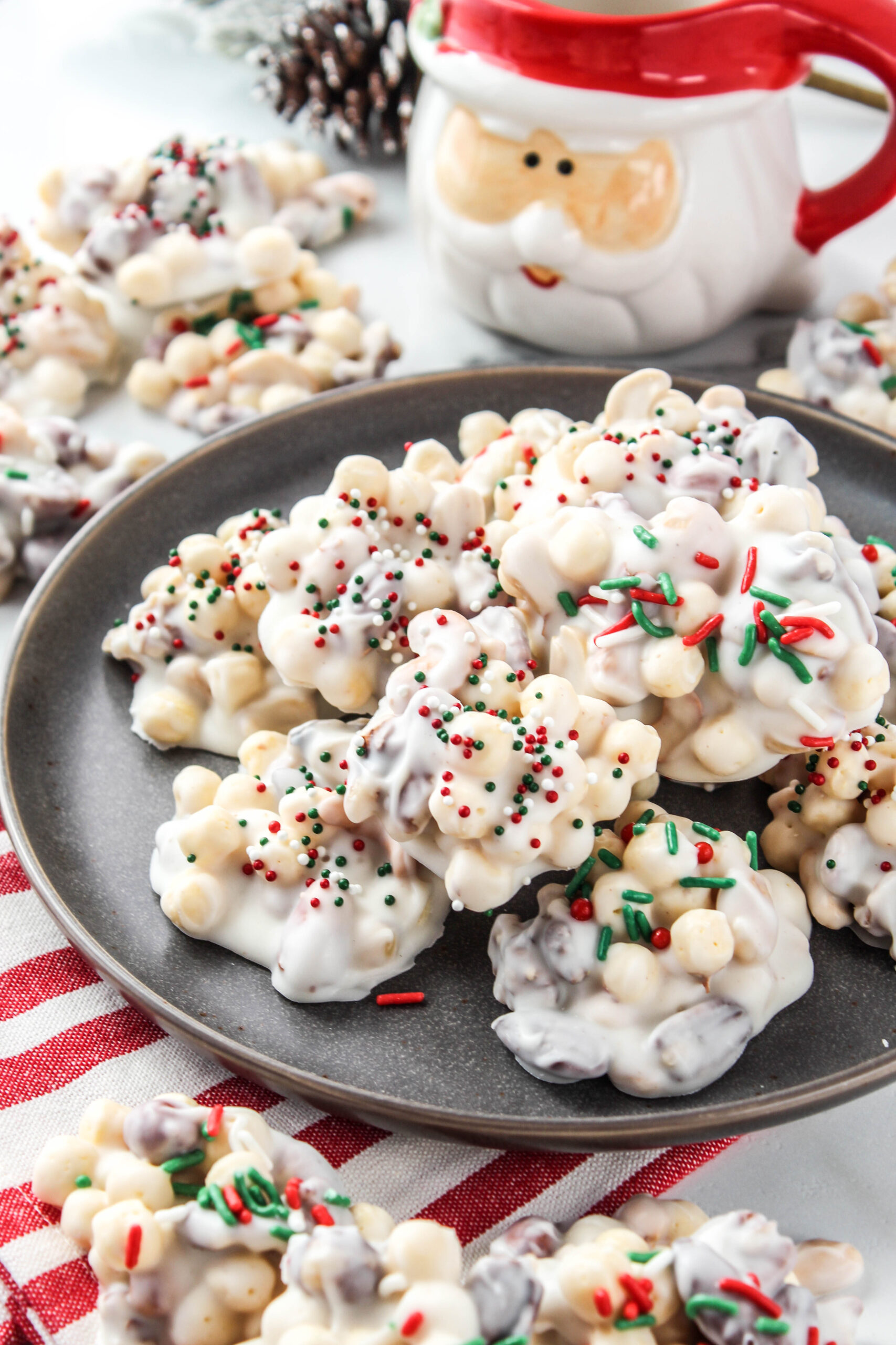 Almond Bark Clusters | Baking You Happier