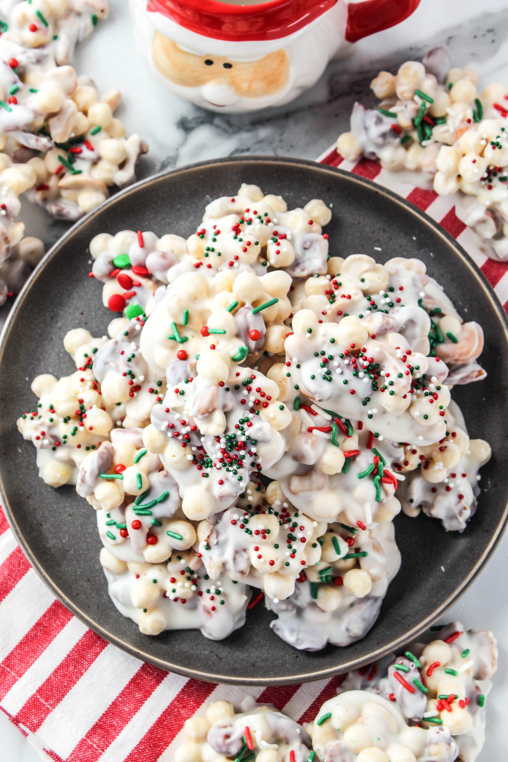 Almond Bark Clusters | Baking You Happier