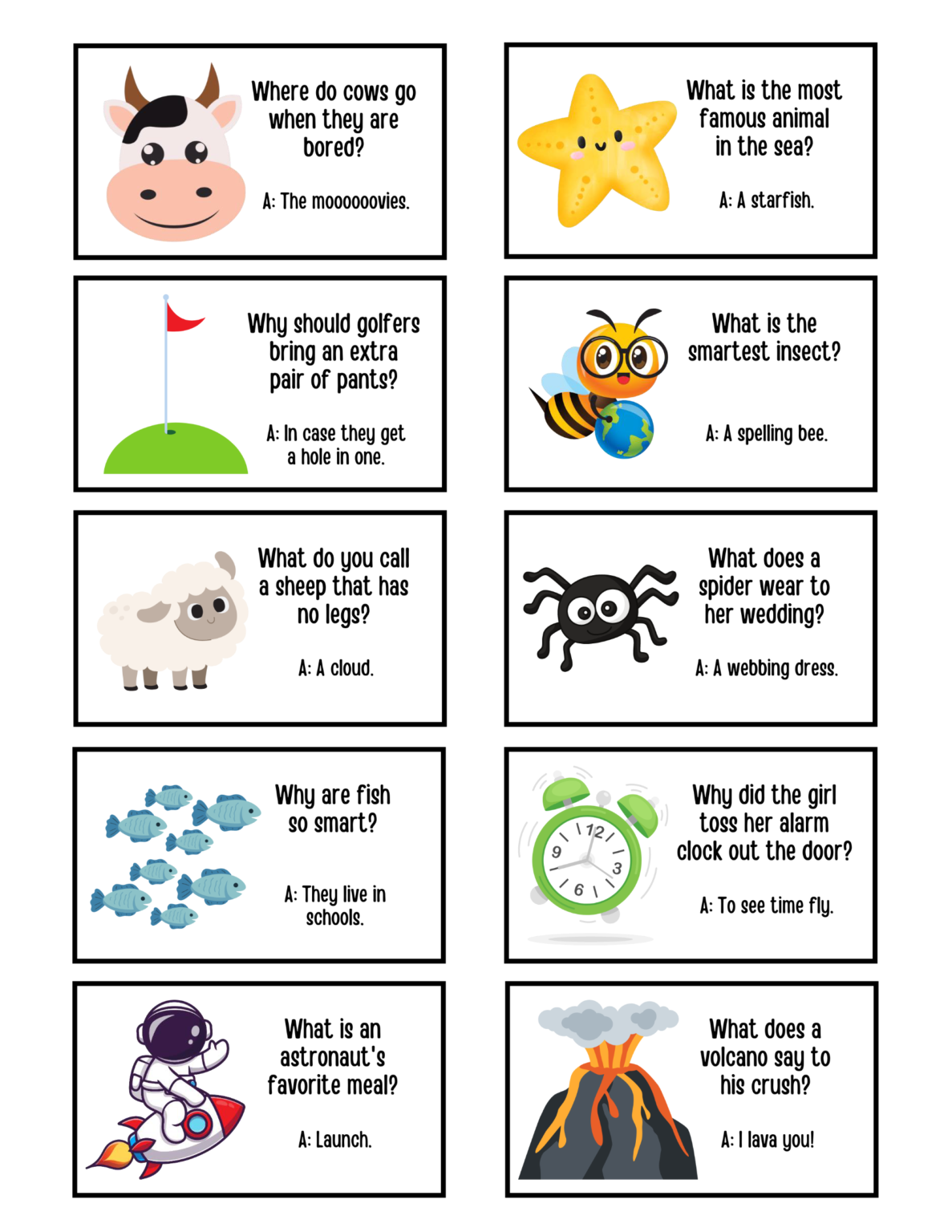 Free Printable Lunch Box Jokes | Baking You Happier