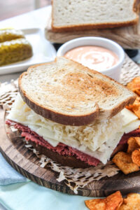 Vegetarian Reuben Sandwich - Baking You Happier