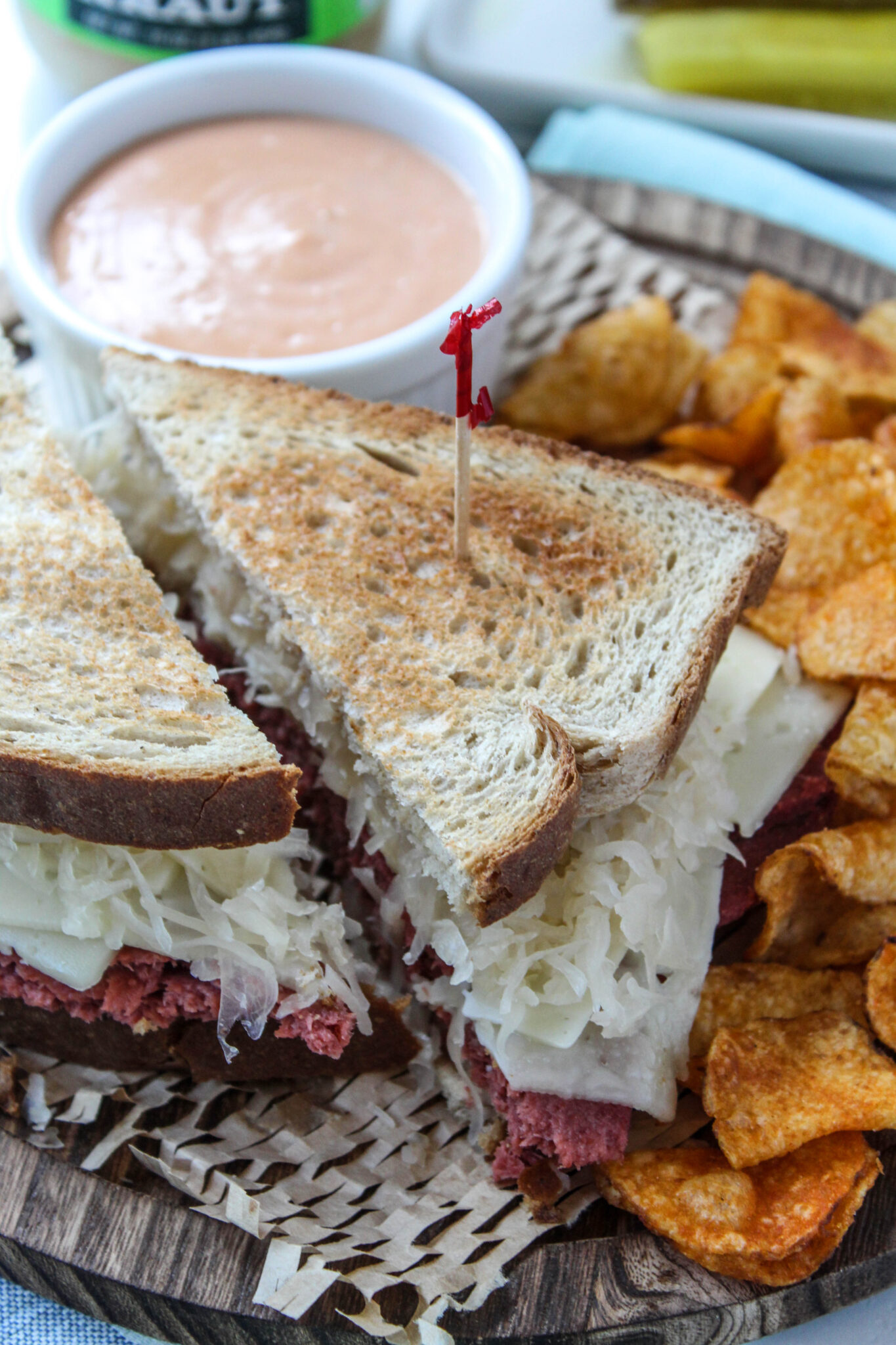 Vegetarian Reuben Sandwich - Baking You Happier