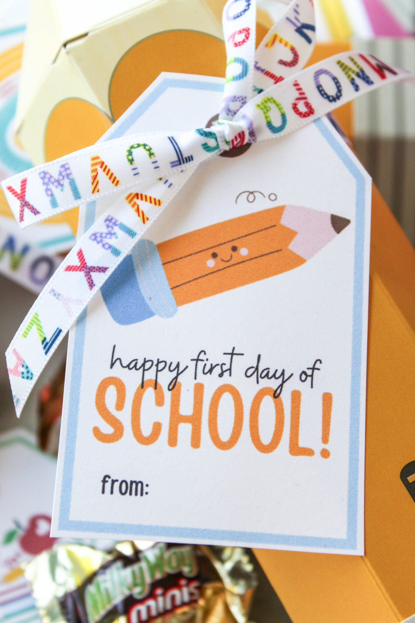 Happy First Day of School Free Printable Gift Tags - Baking You Happier