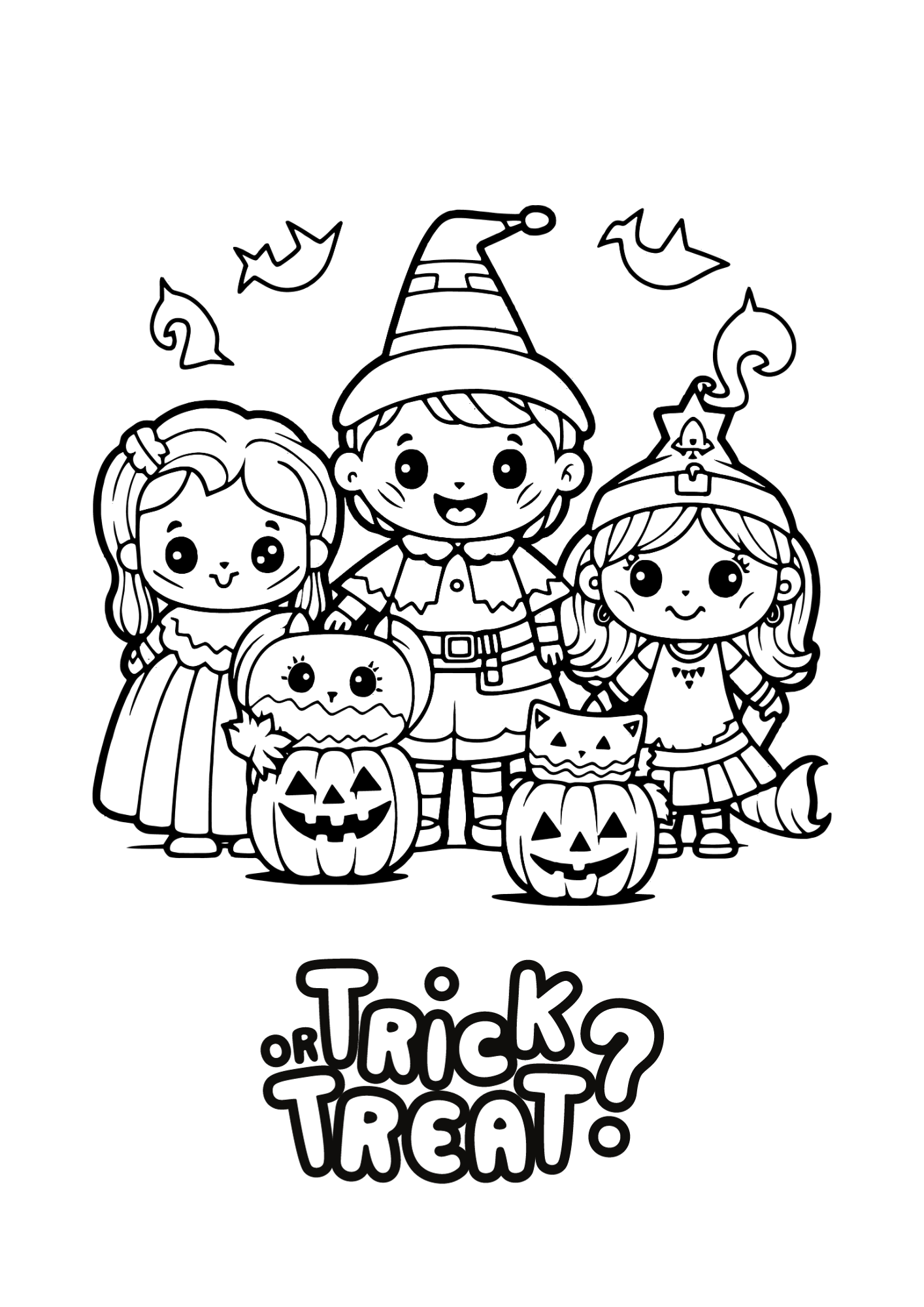 Free Printable Halloween Coloring Book | Baking You Happier
