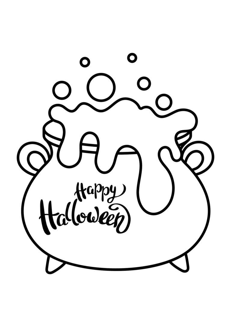 Free Printable Halloween Coloring Book | Baking You Happier