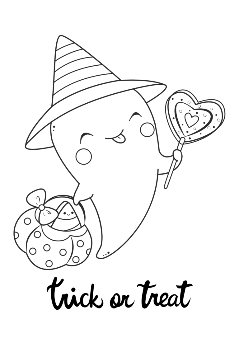 Free Printable Halloween Coloring Book - Baking You Happier