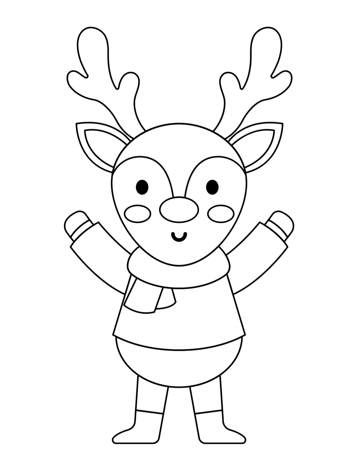Free Printable Christmas Coloring Book | Baking You Happier