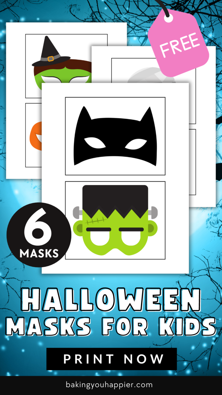 Free Printable Halloween Masks | Baking You Happier