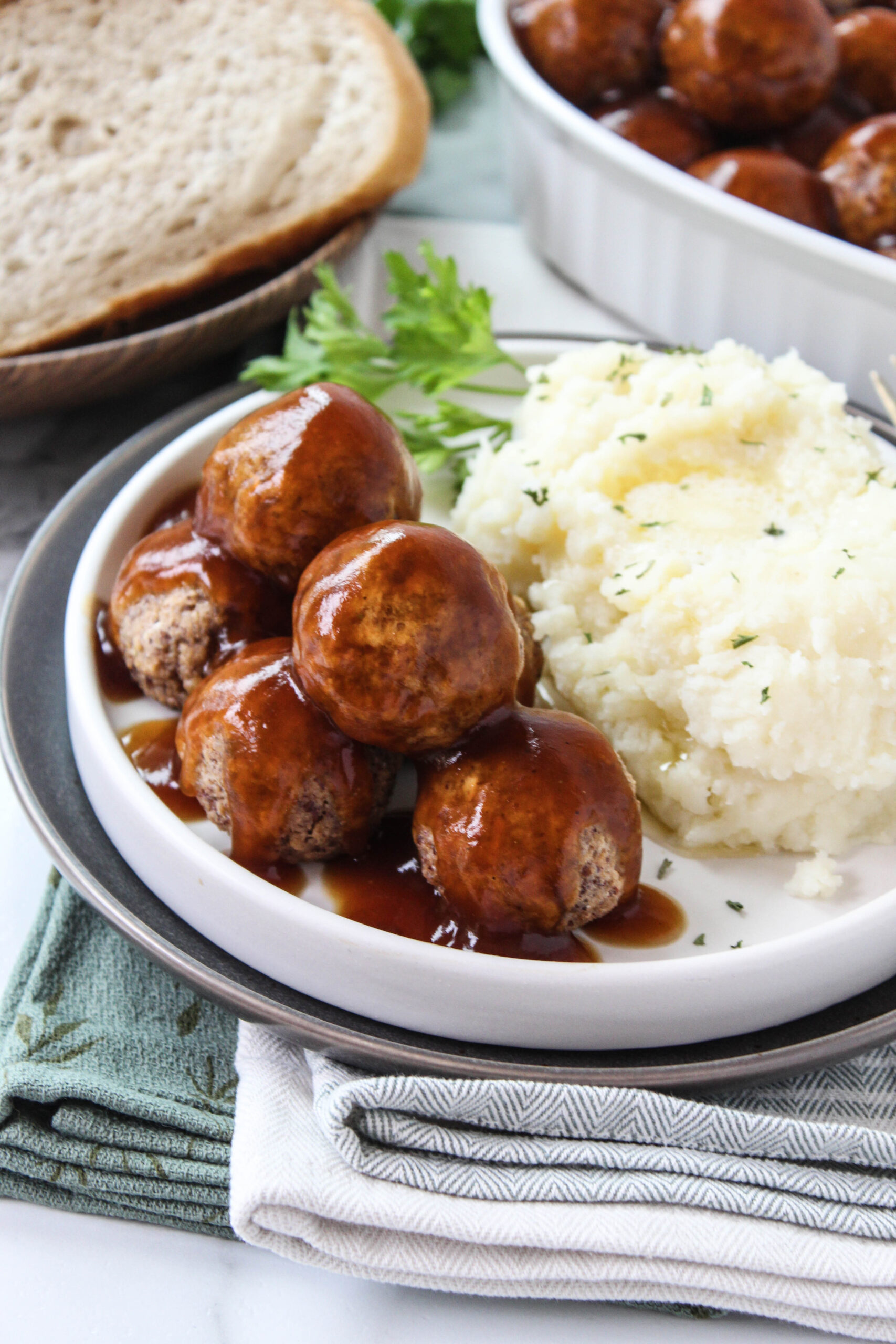 Rice Krispie Vegetarian Meatballs | Baking You Happier
