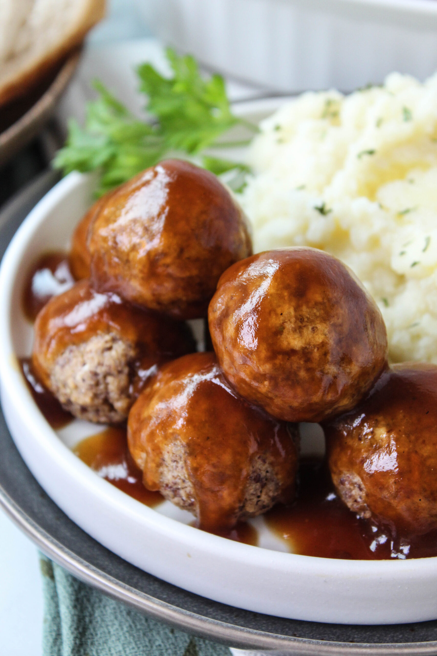 Rice Krispie Vegetarian Meatballs | Baking You Happier