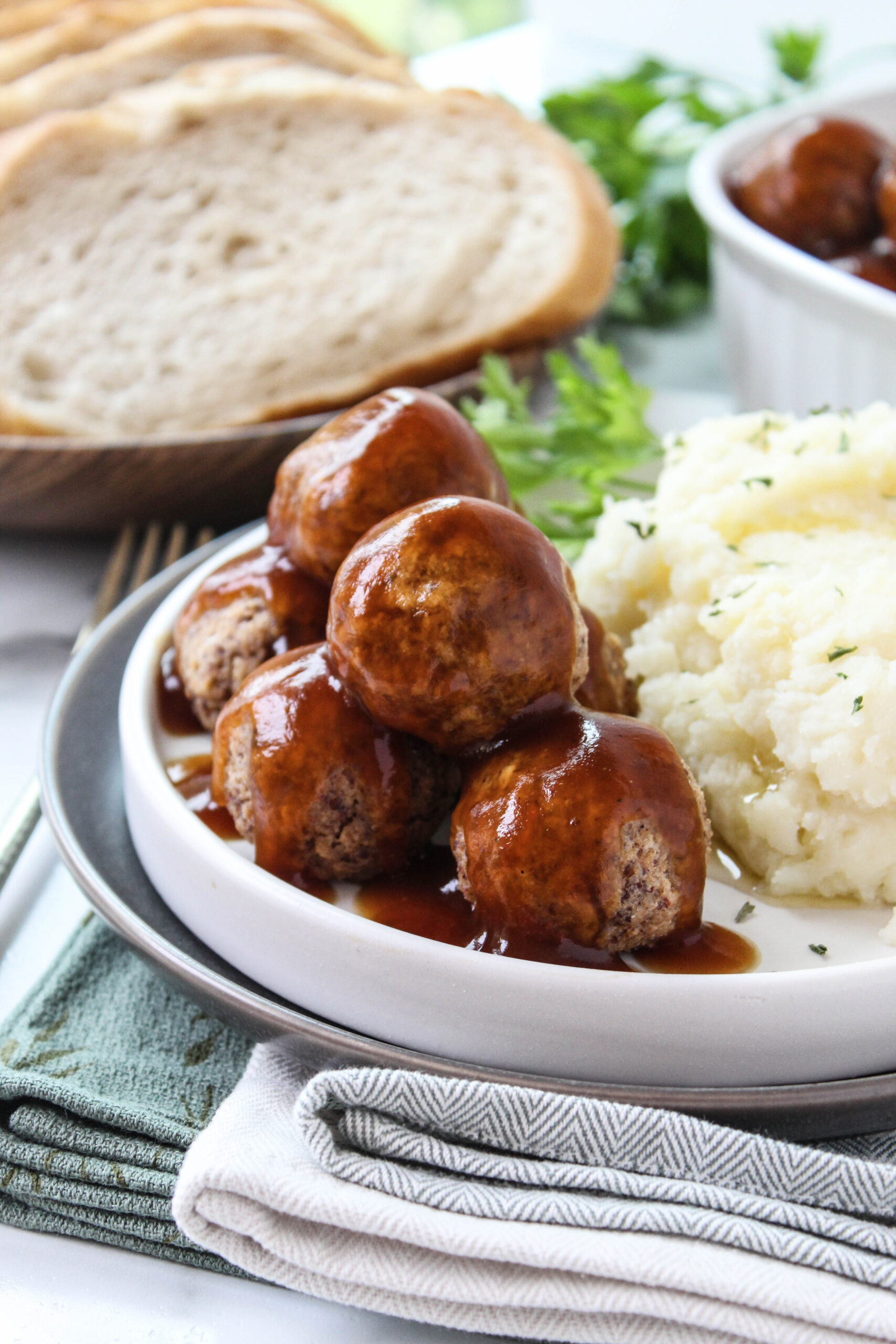 Rice Krispie Vegetarian Meatballs | Baking You Happier